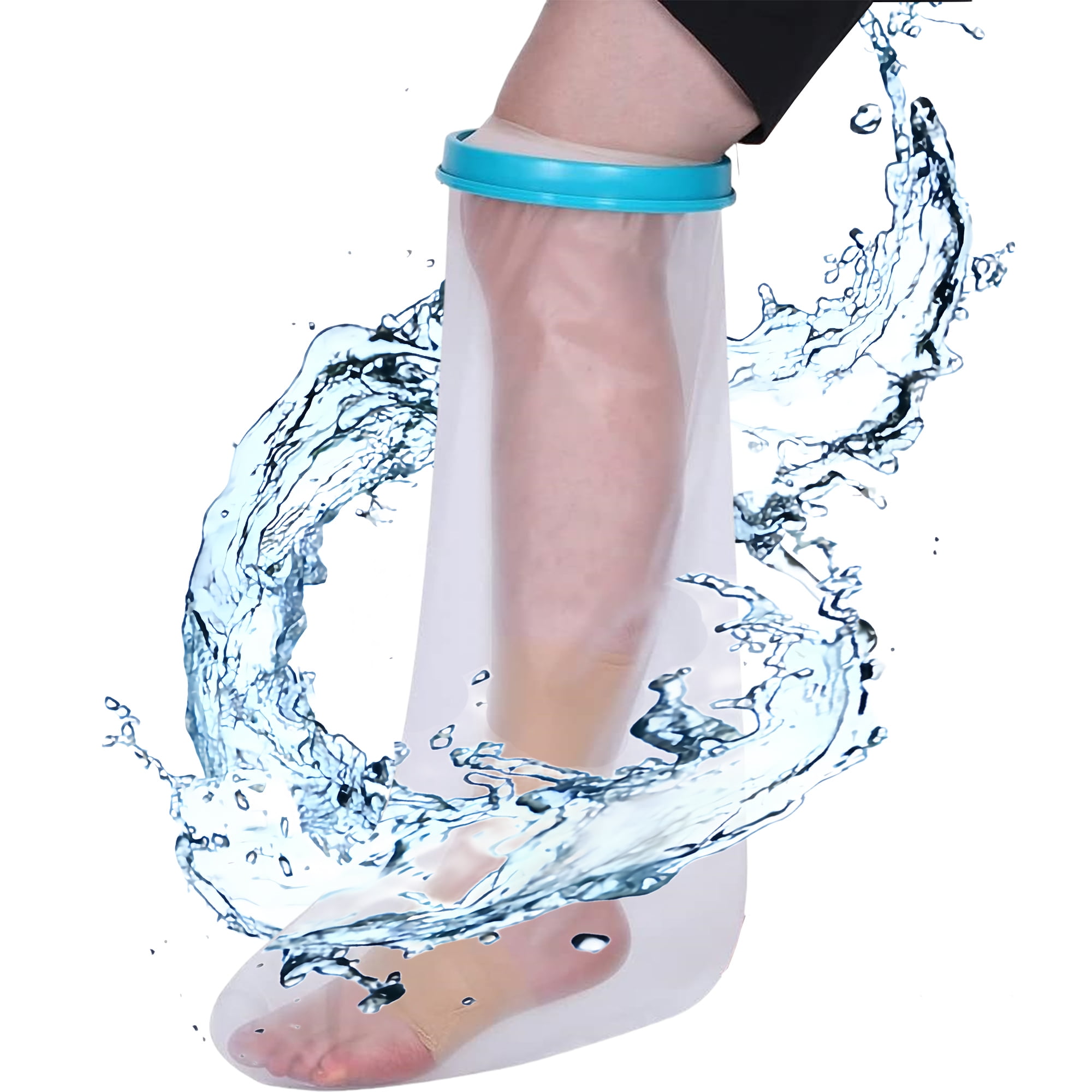 Toopower Waterproof Foot Cast Cover for Shower, Reusable Protection for ...