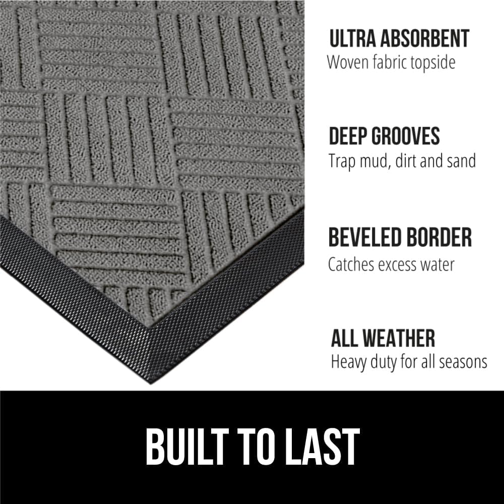 Waterproof Four Seasons Doormat, Durable Natural Rubber, Stain and Fade ...