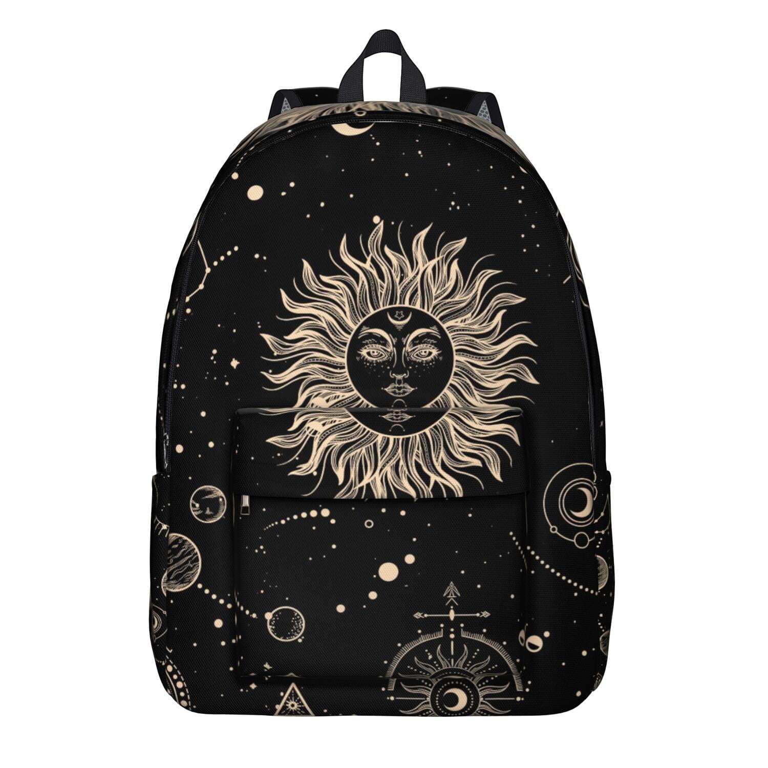 Waterproof Gothic Astral Backpack, Durable School Bag Featuring Cosmic ...