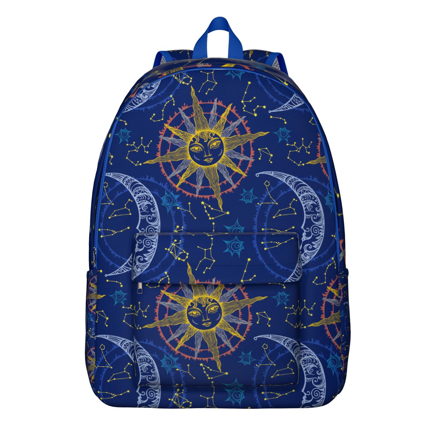 Waterproof Gothic Backpack, Lightweight School Bag Featuring Cosmic ...