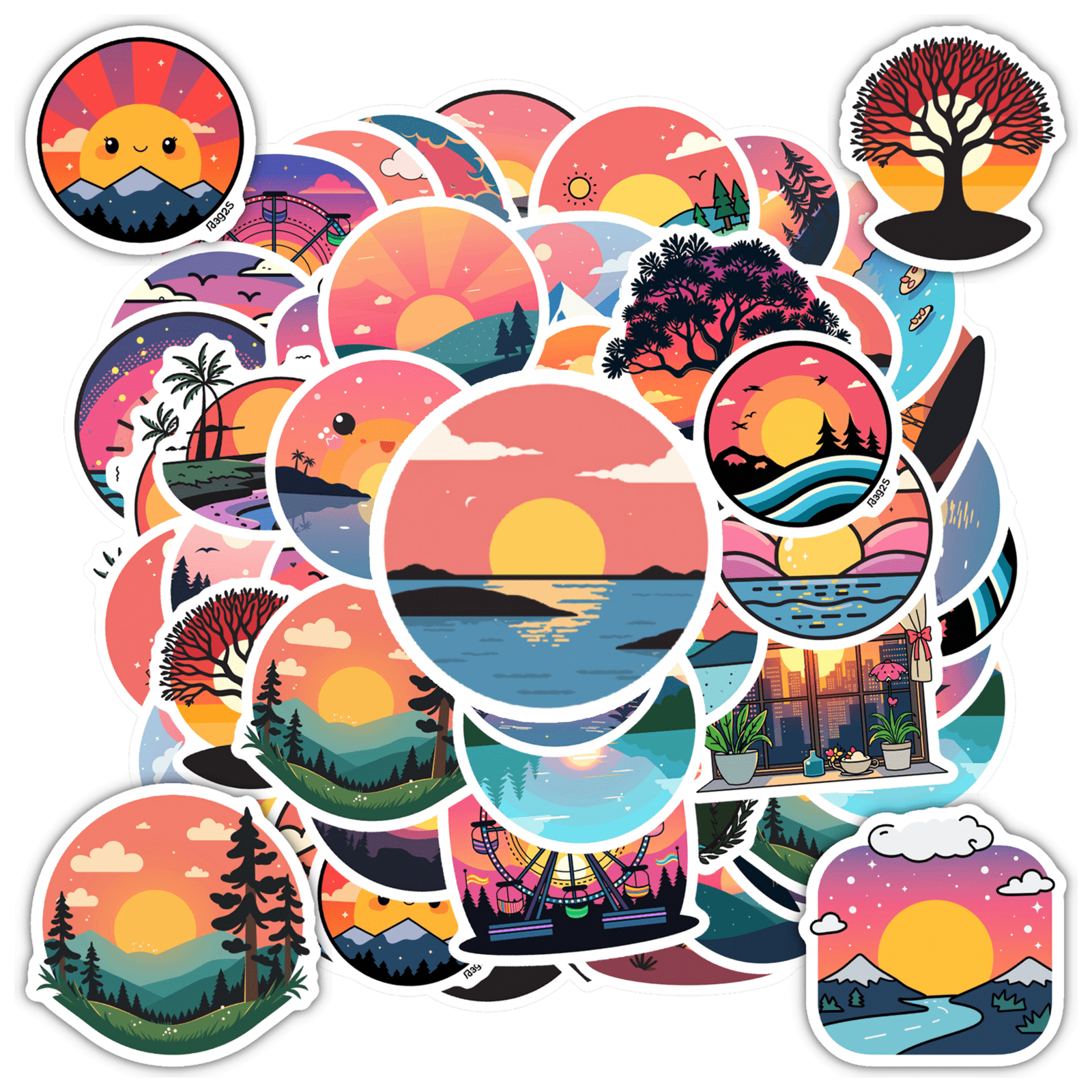 Waterproof Graffiti Stationery Stickers Cartoon Kids Stickers Toy PVC ...