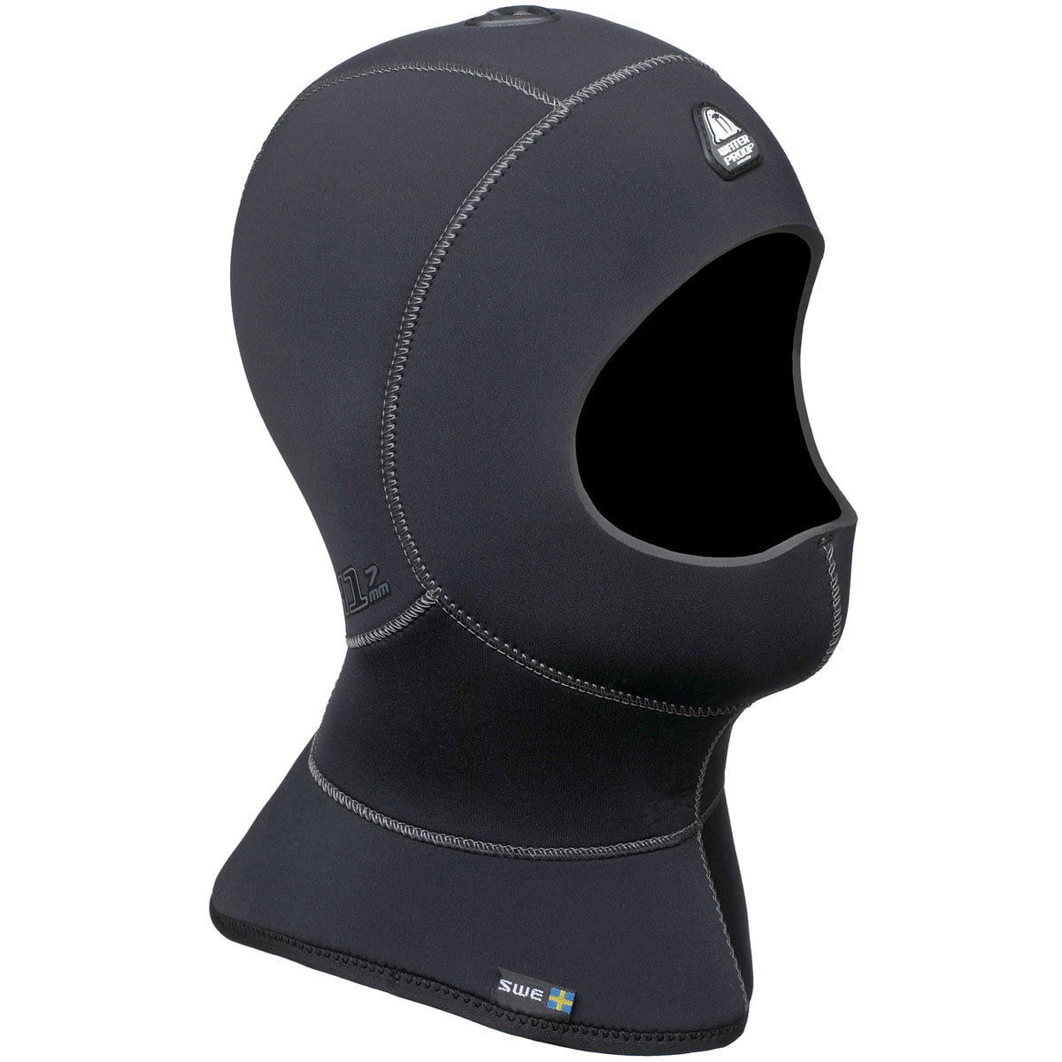 Waterproof H1 5/7mm Vented Anatomical Hood (Black, Large) - Walmart.com