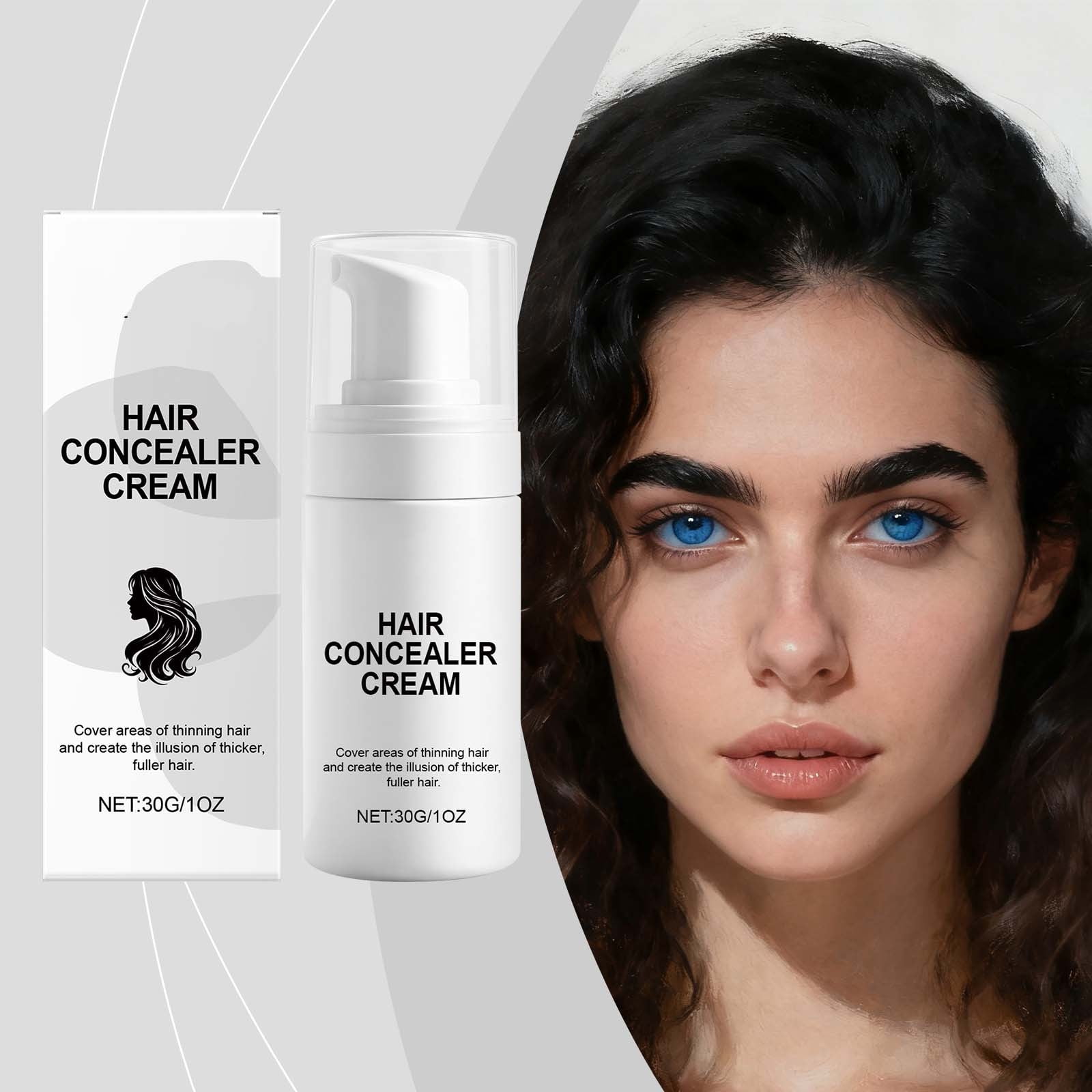 Waterproof Hair Concealer Cream for Scalp Coverage, Instant Density ...