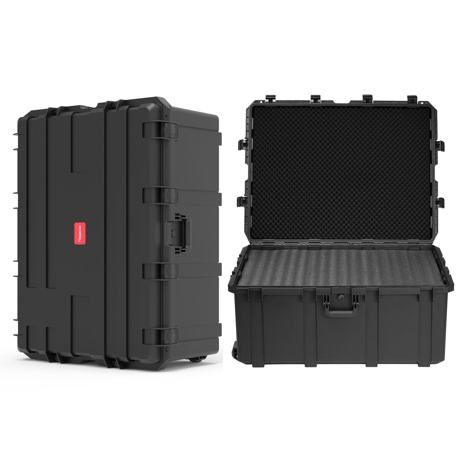 Waterproof Hard Case 38 x 29 x 17.2 Inch, Rolling Hard Case with Wheels ...