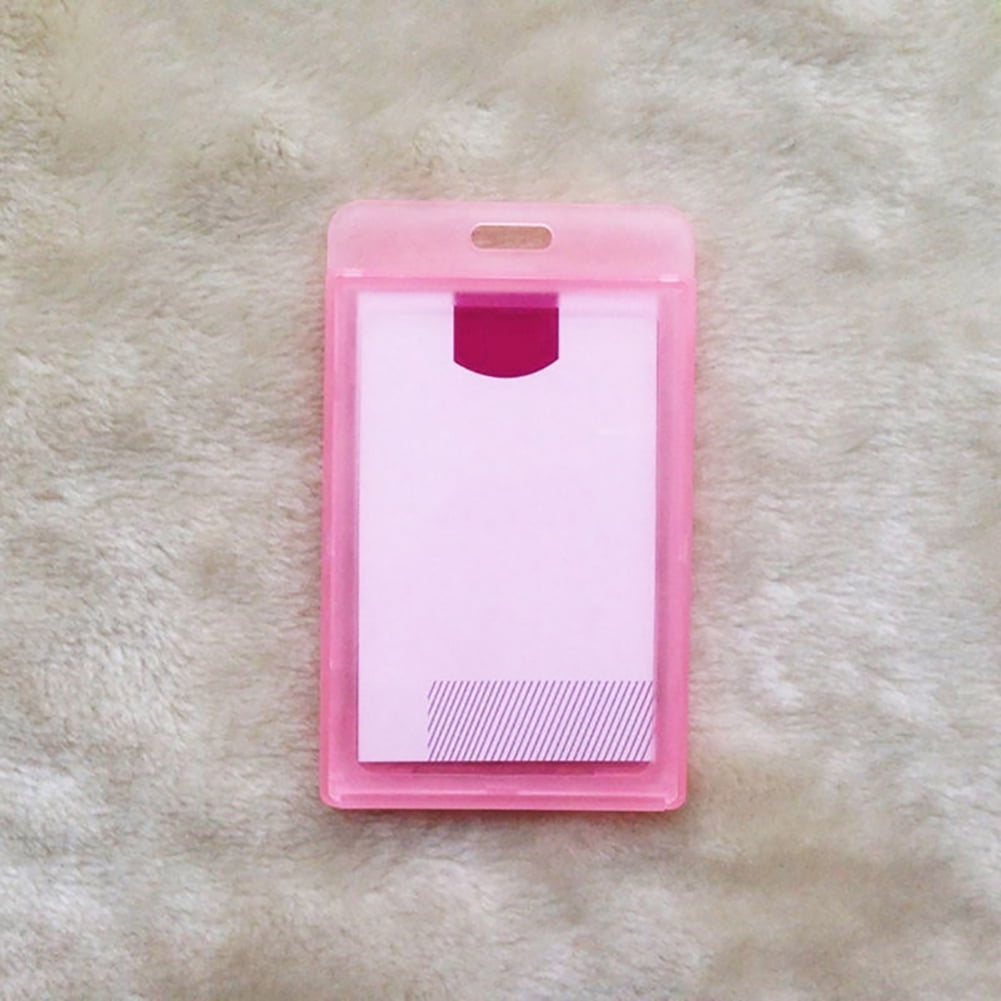 Waterproof Hard Plastic Permit ID Card Badge Employee Name Tag Holder ...