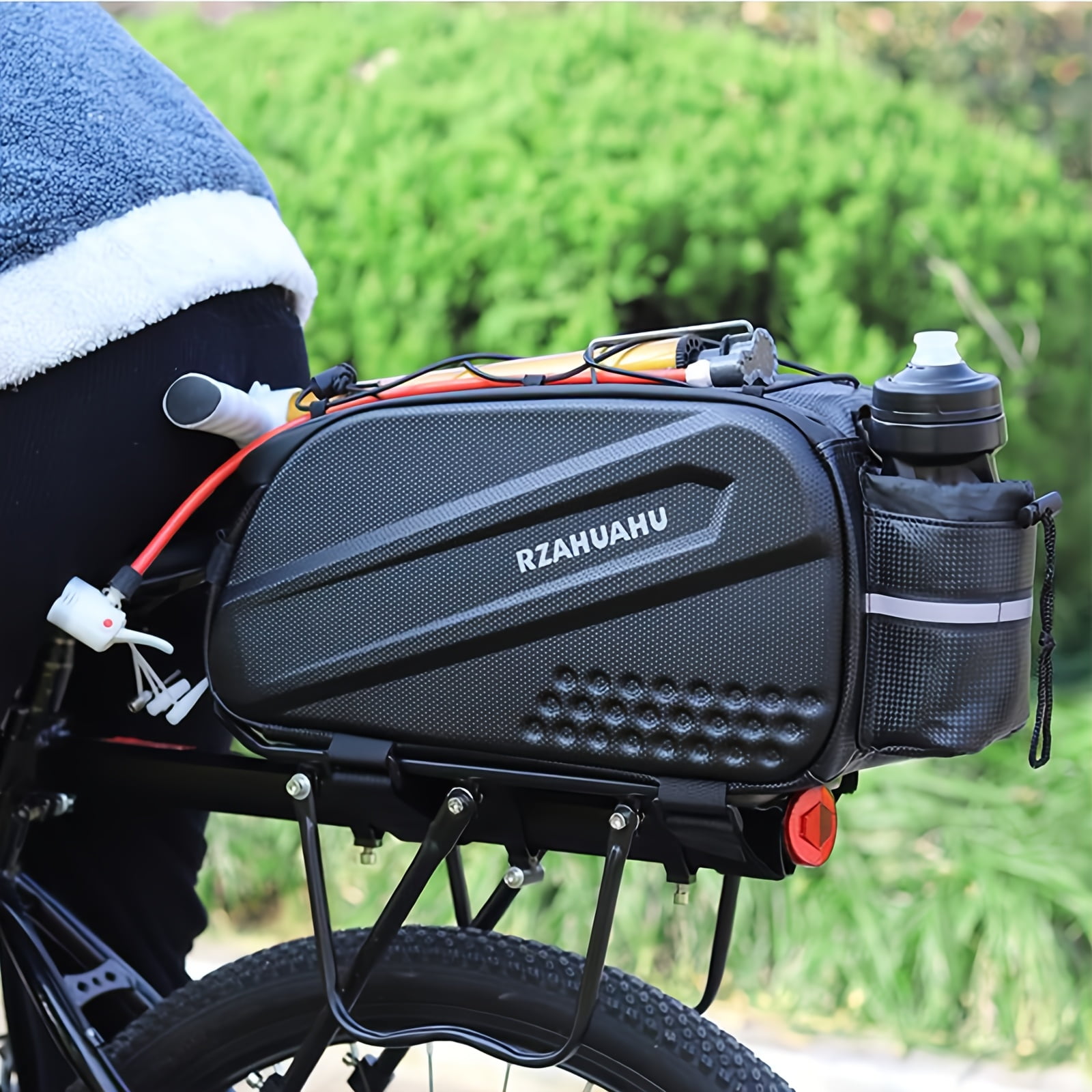Waterproof Hard Shell Bike Saddle Bag - Adjustable Strap, Multiple ...