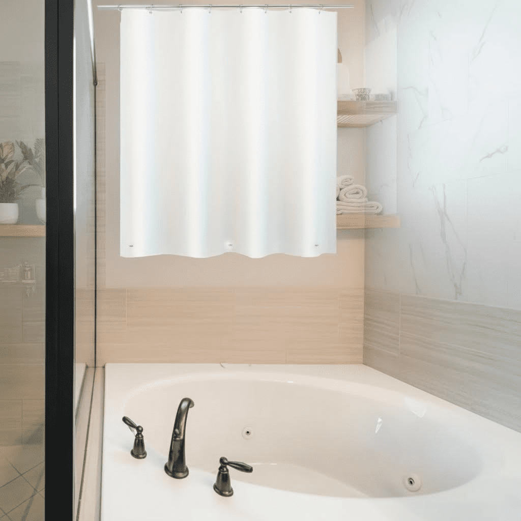 Waterproof Heavy Duty Vinyl Shower Curtain for Bathroom Window, 40 ...