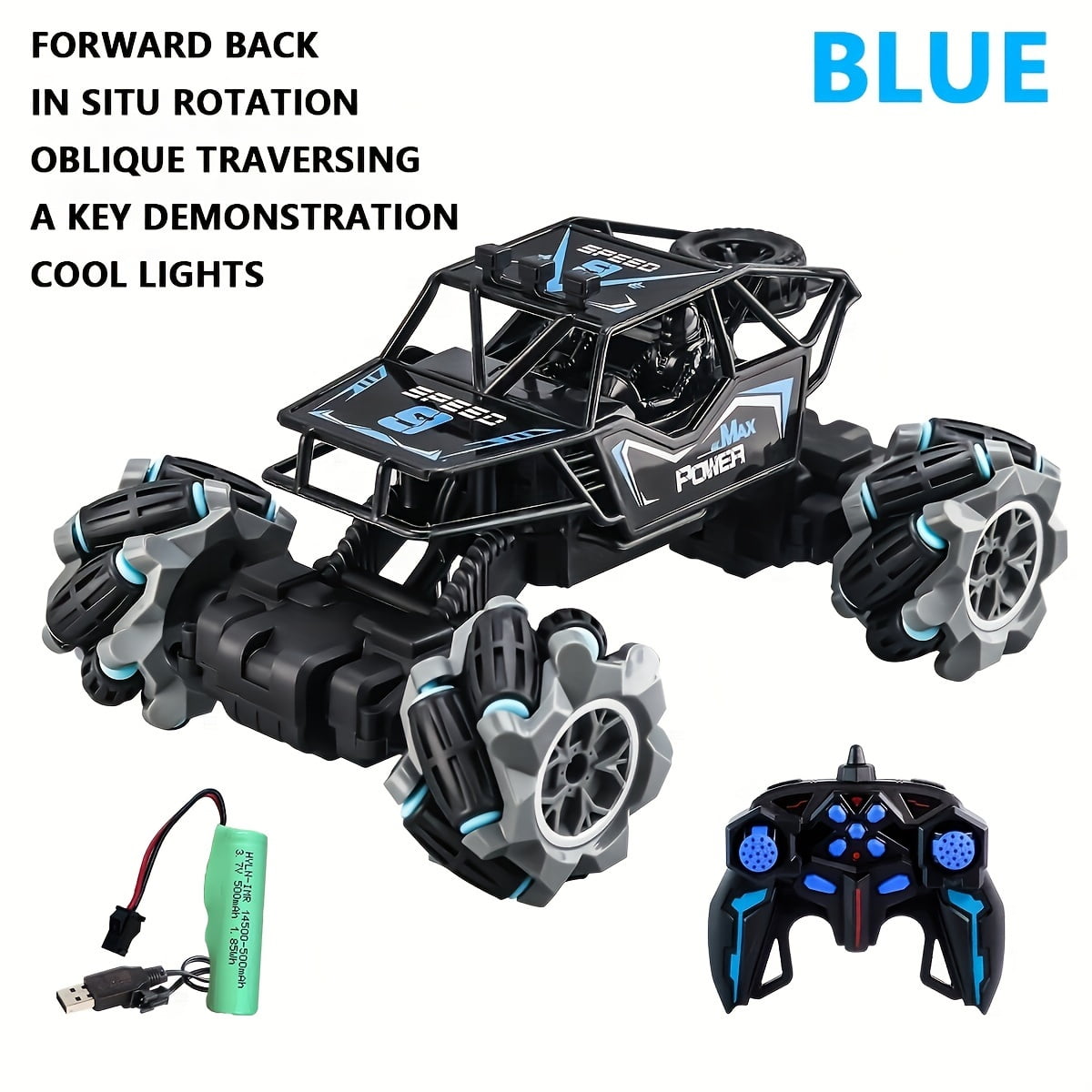 Waterproof Hobby-Grade RC Monster Truck - All Terrain, High-Speed ...