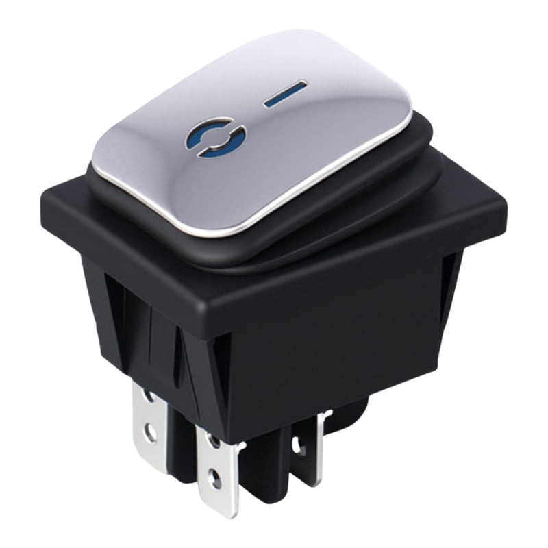 Waterproof IP65 Small Rocker Switches 220V 16A Black Rectangular ...