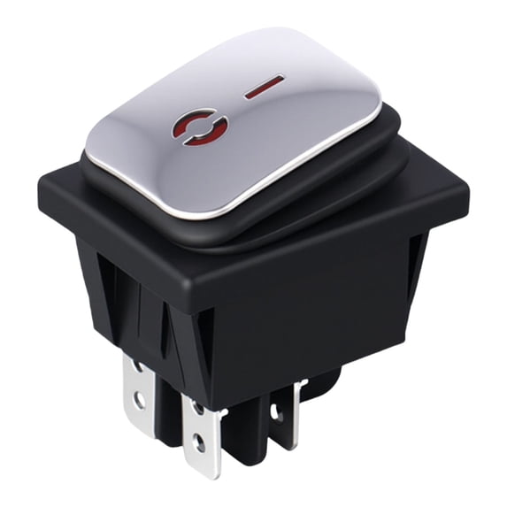 Waterproof IP65 Small Rocker Switches 220V 16A Black Rectangular ...