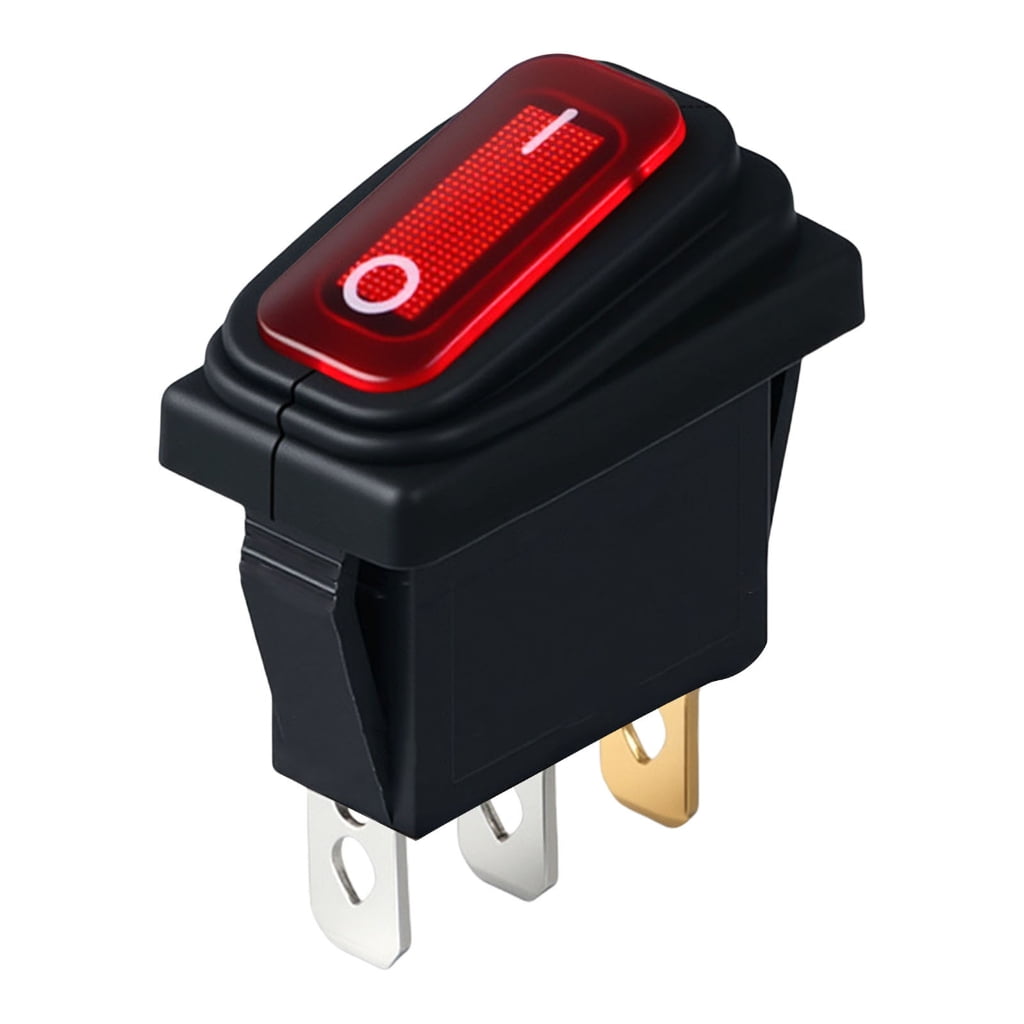 Waterproof IP65 Small Toggles Switches 250V 16A Black Rectangular ...