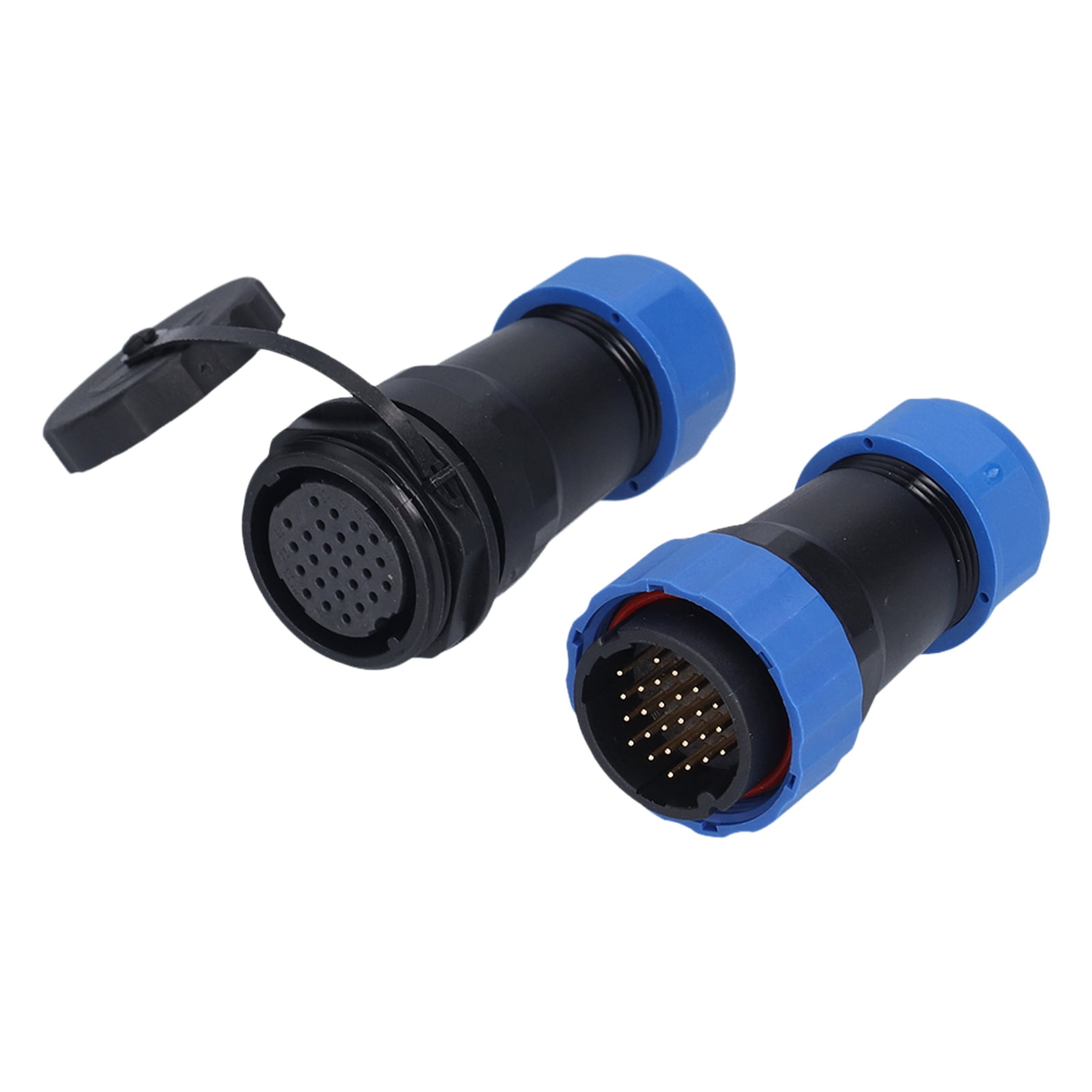 Waterproof IP68 Plug Socket Pair Connector, Male & Female Butt Terminal ...