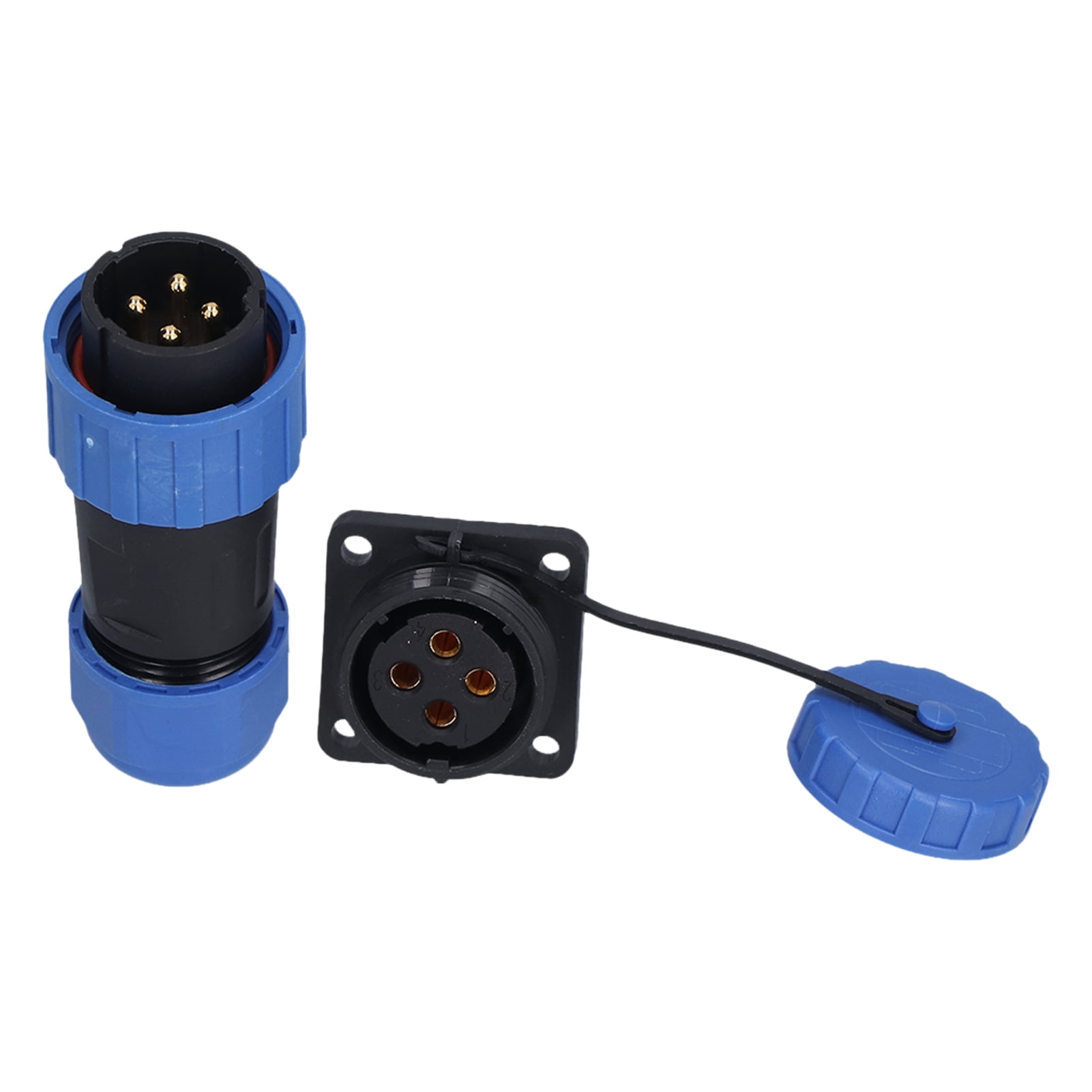 Waterproof IP68 Square Screw Crimping Plug Socket, Aviation Industrial ...