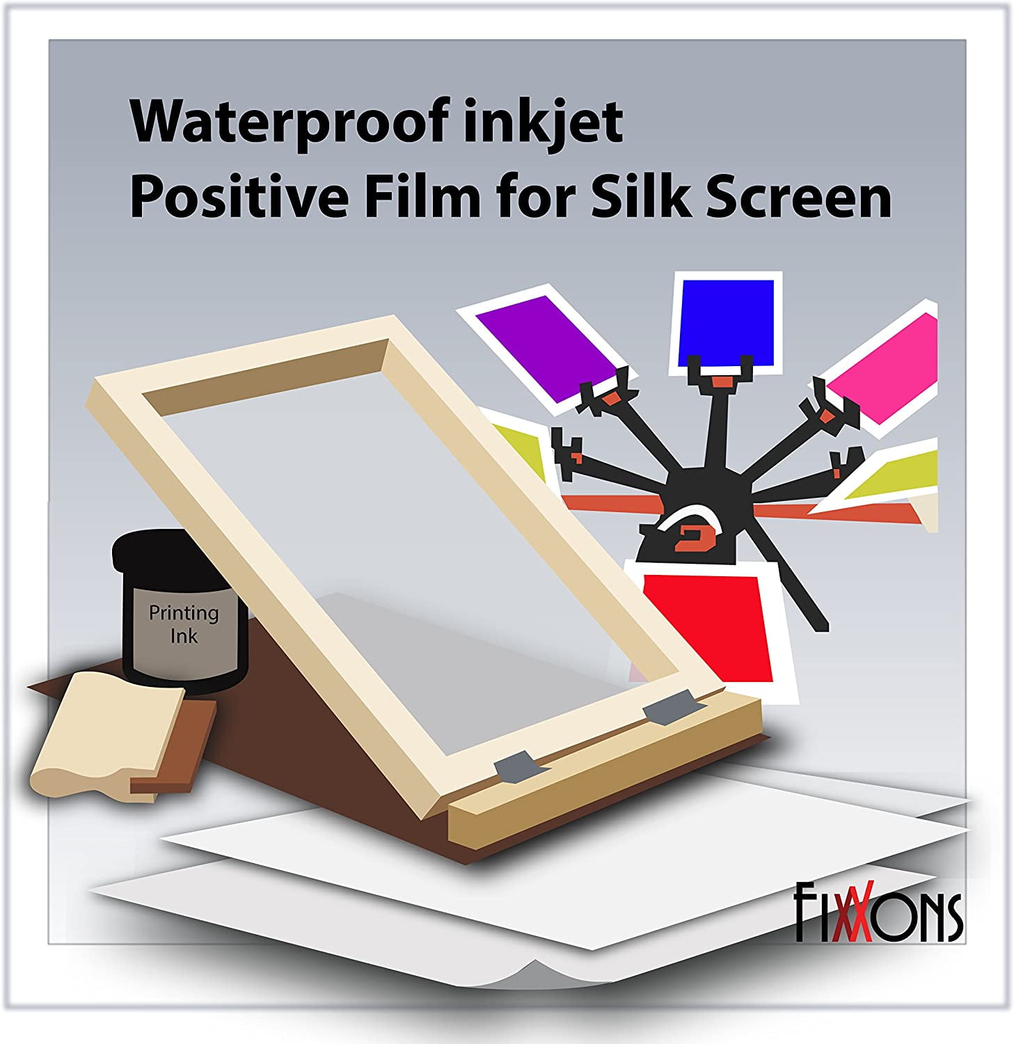 Waterproof Inkjet Positive Film for Silk Screen 13" x 100' Roll ...