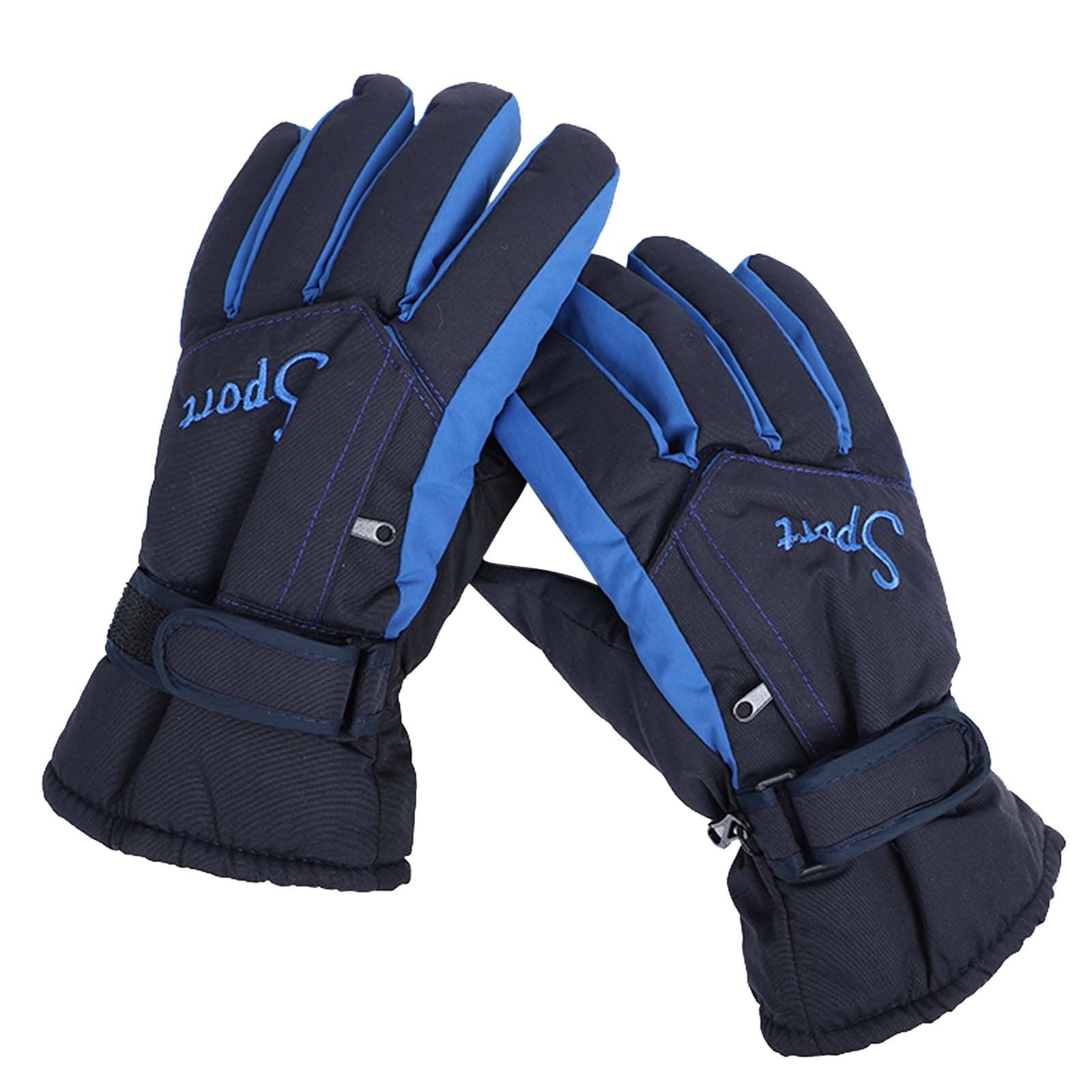 Waterproof Insulated Ski Gloves, Heavy Duty Winter Sports Gloves ...