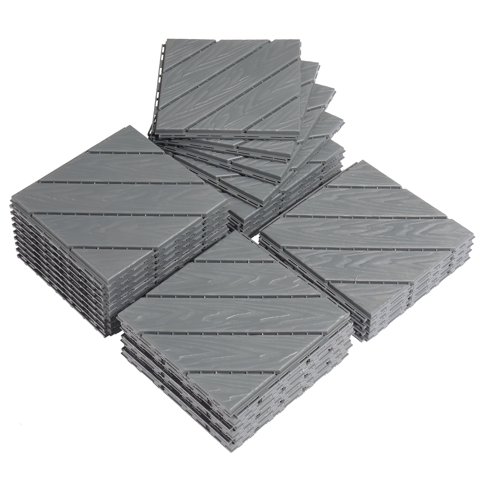 Waterproof Interlocking Deck Tiles, 9 Pack, 11.8 x 11.8 for Indoor ...