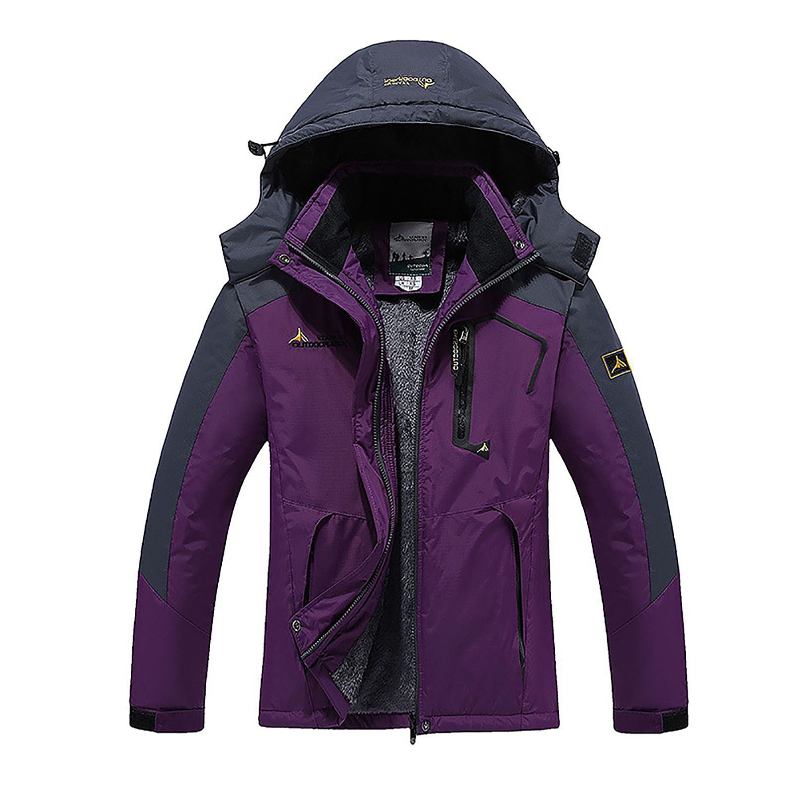 Waterproof Jackets for Women Winter Snow Coat Warm Ski Jacket Hooded ...
