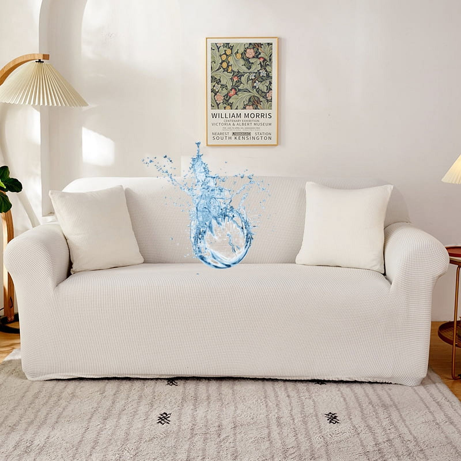 Waterproof Jacquard Sofa Cover Extensible Adjustable Couch Cover for ...