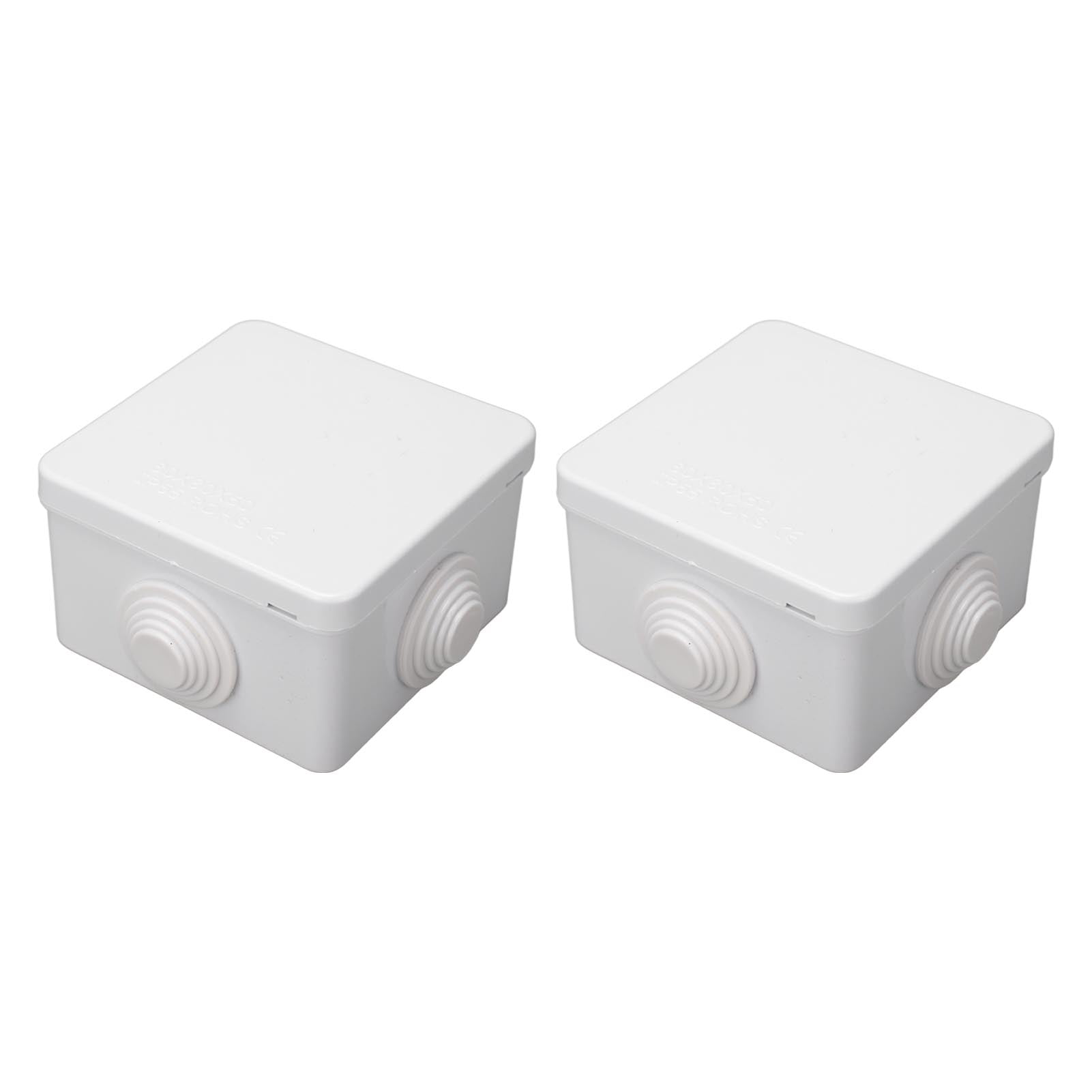 Waterproof Junction Box, 2-Pack IP55 Dustproof ABS Plastic Outdoor ...