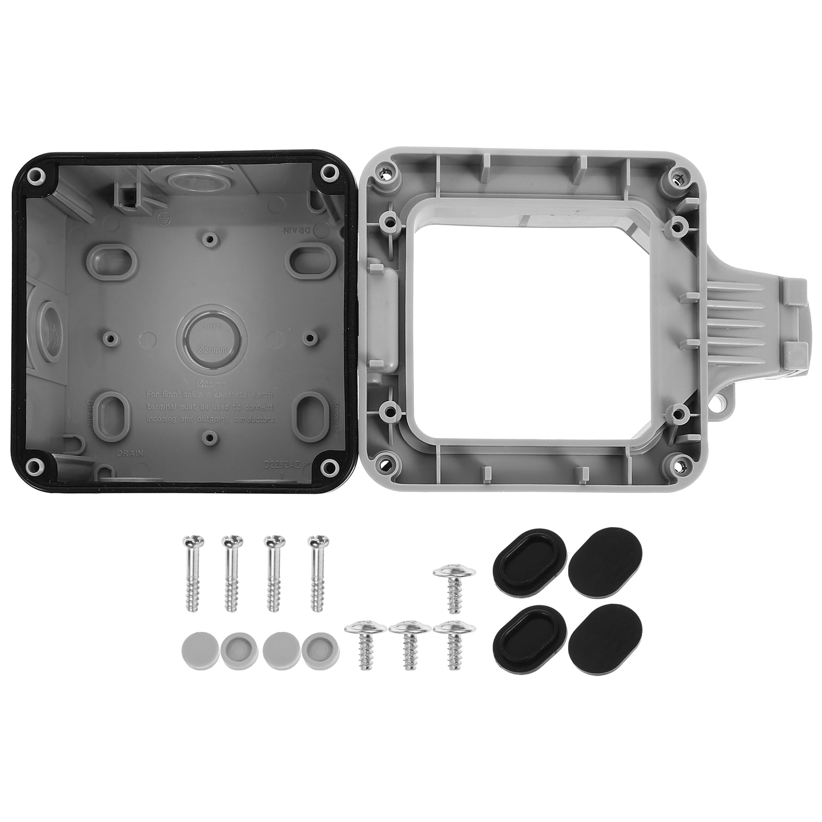 Outdoor Junction Box with Water Tight Cover, Safety Electrical Outlet ...