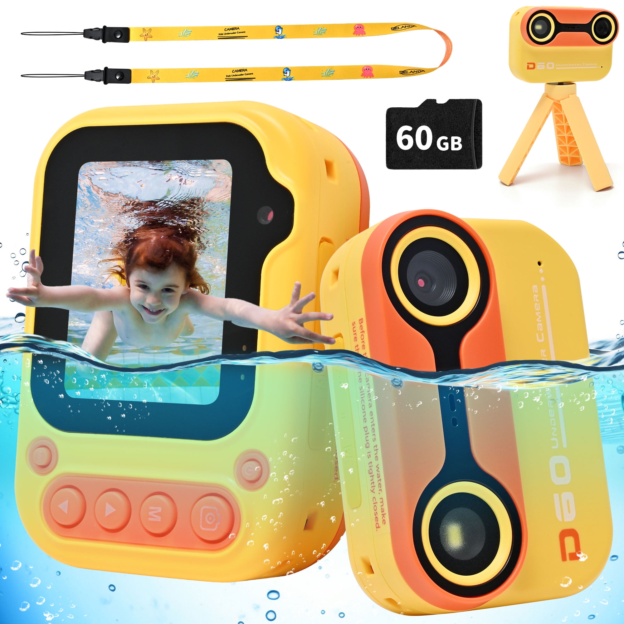Kids Waterproof Camera - Kids Underwater Camera Toys with 26M Pixel ...