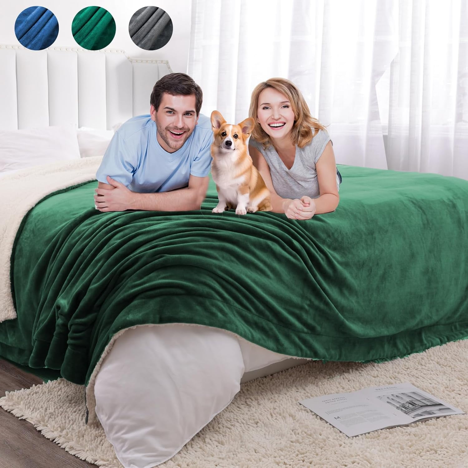 Waterproof King Size Blankets for Bed Intimacy 80'' x 90'', Love Blanket for Couples Adults ...