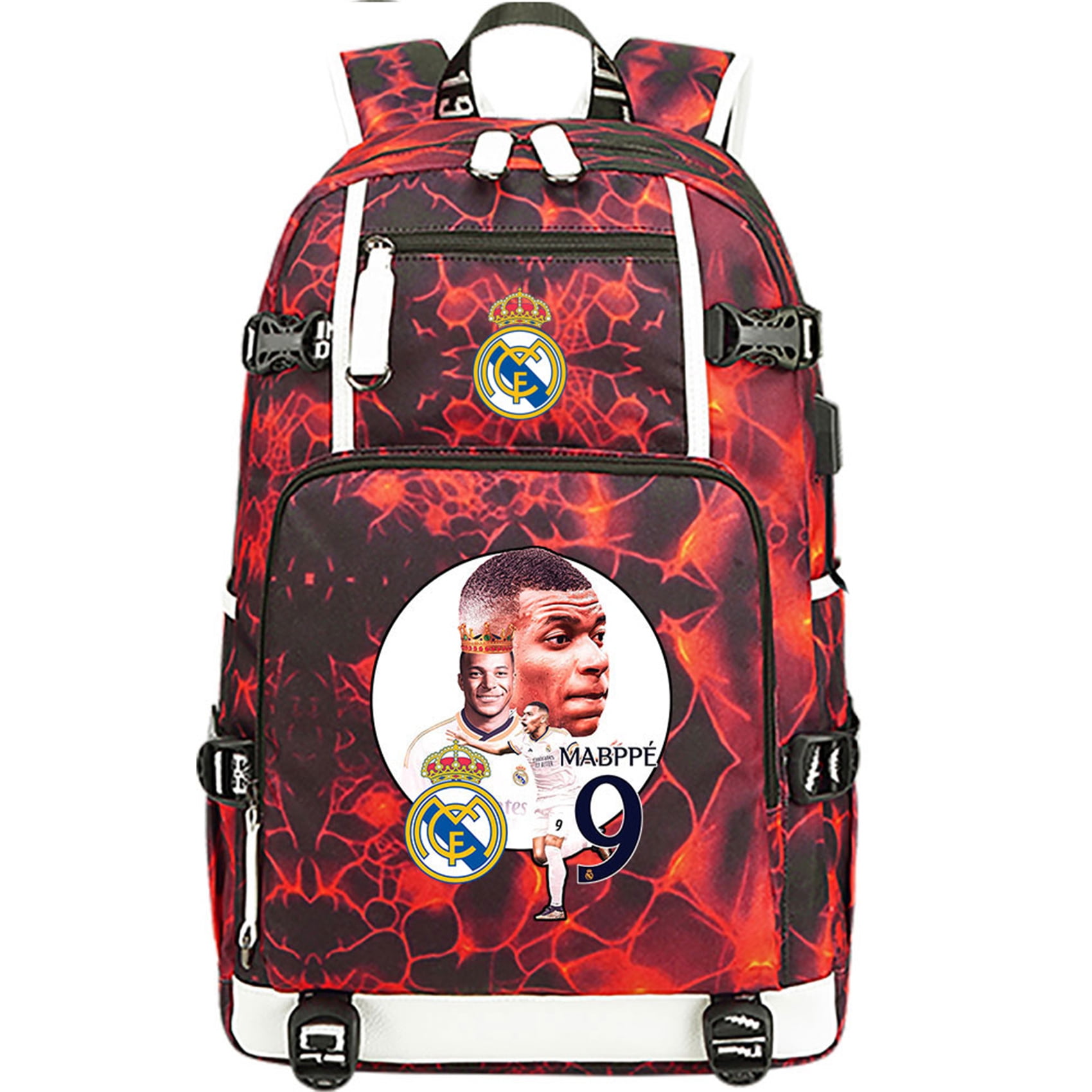 Waterproof Kylian Mbappe Knapsack Teen Large Laptop Bag Casual Travel ...
