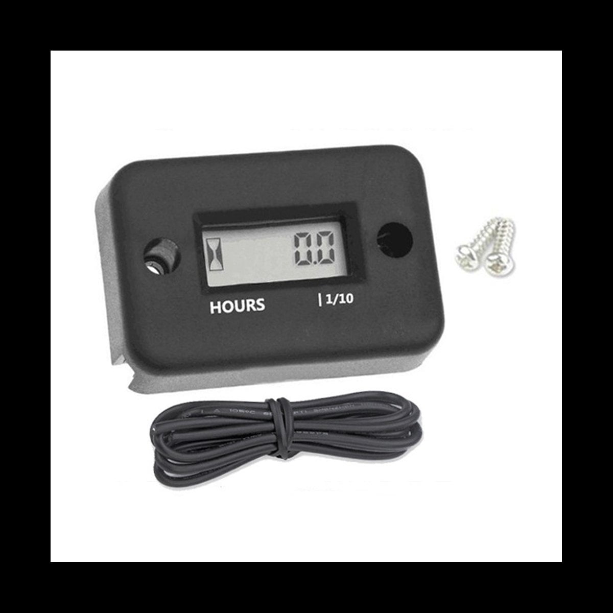 Waterproof LCD Display Digital Hour Meter Inductive Timer for Bike ...