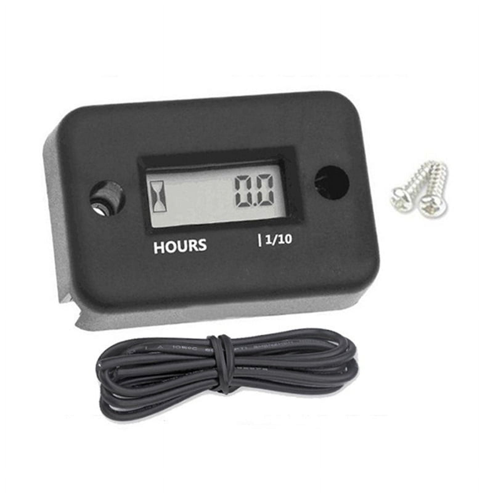Waterproof LCD Display Digital Hour Meter Inductive for Bike Motorcycle ATV Snowmobile Engine ...