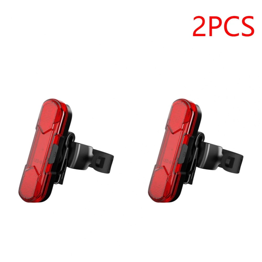 Waterproof LED Bike Tail Light Rechargeable Bicycle Rear Safety Warning ...