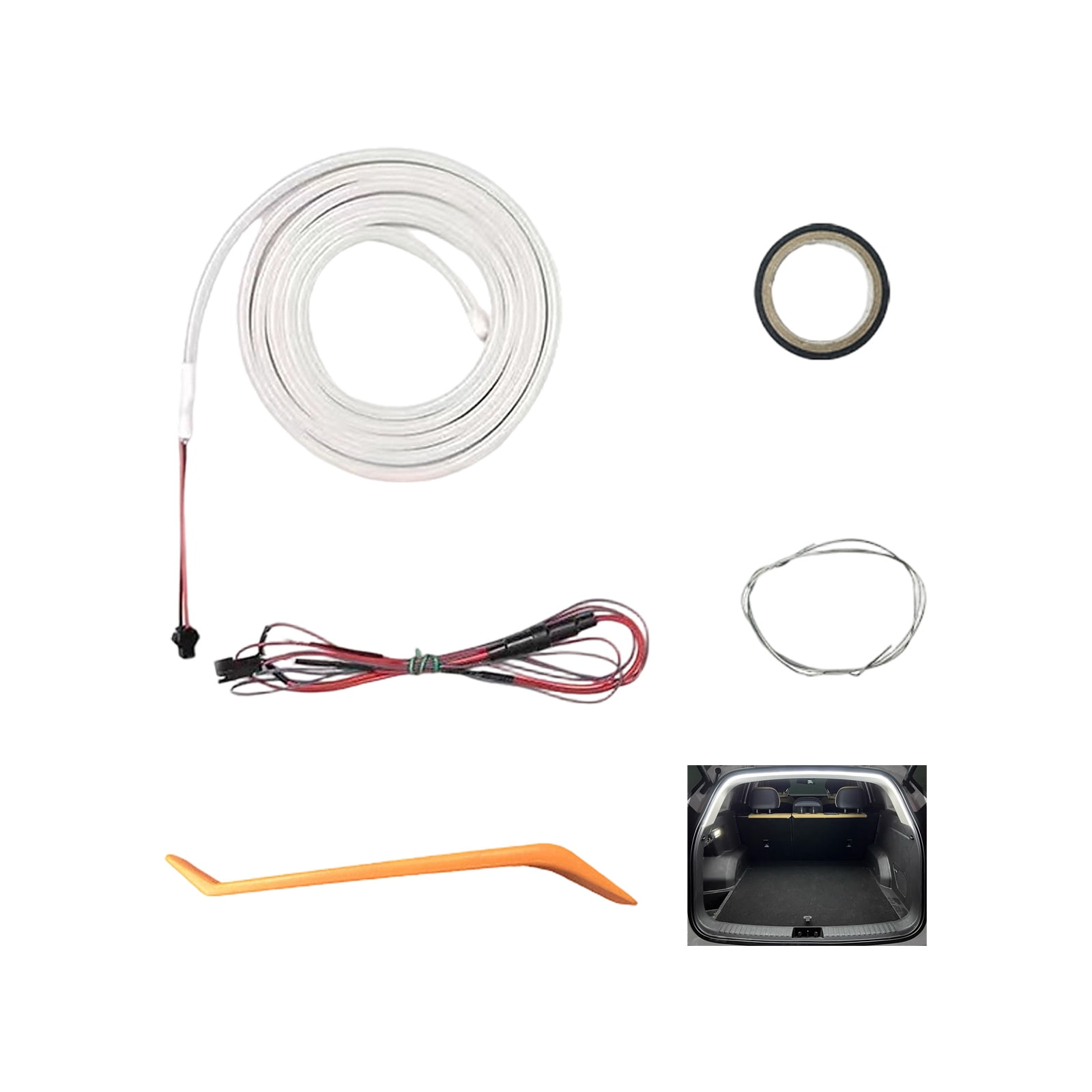 Waterproof LED Light Strips for Vehicle Trunk Flexible Design Easy Plug ...