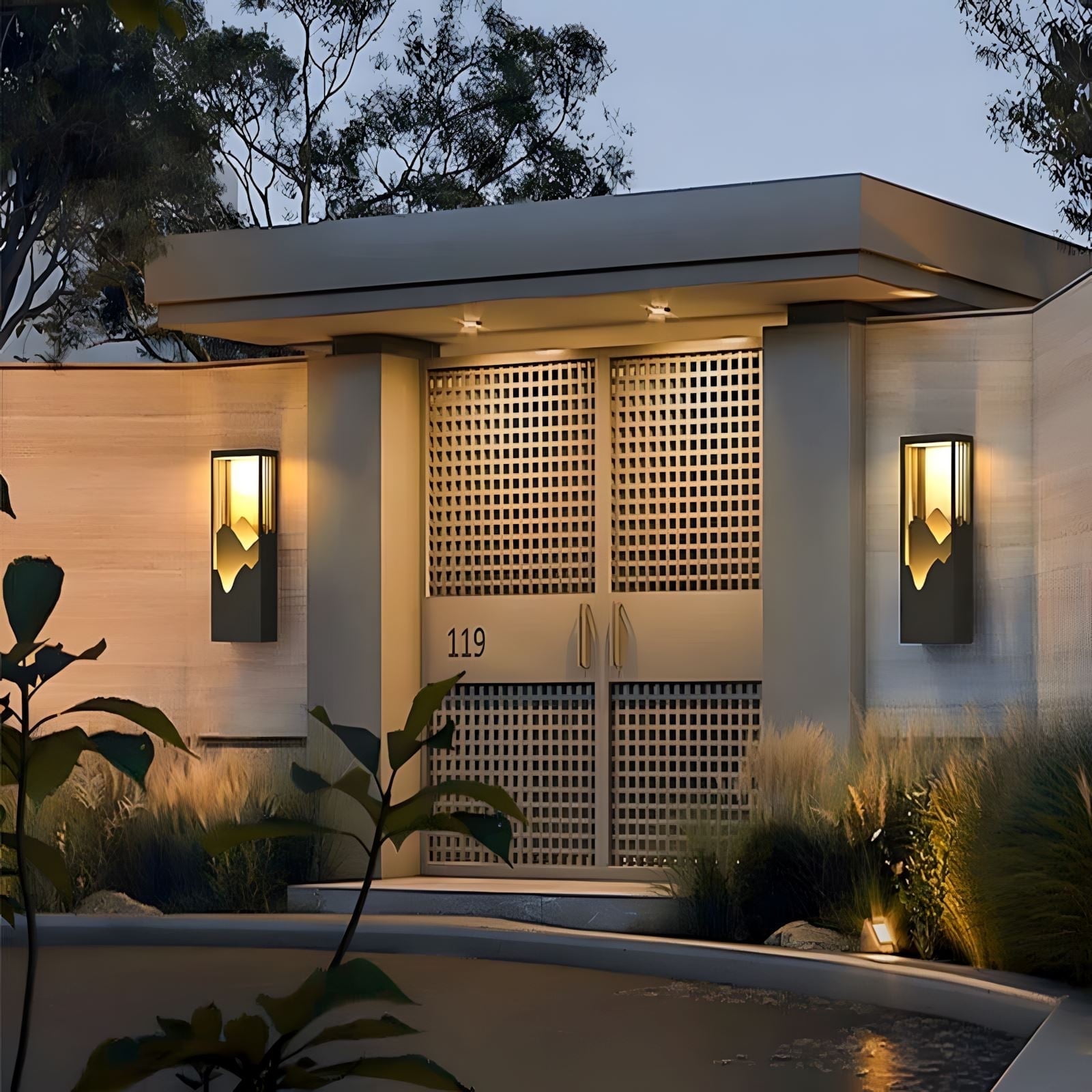 Waterproof LED Outdoor Wall Light|Modern Nordic Patio & Garden Lamp ...