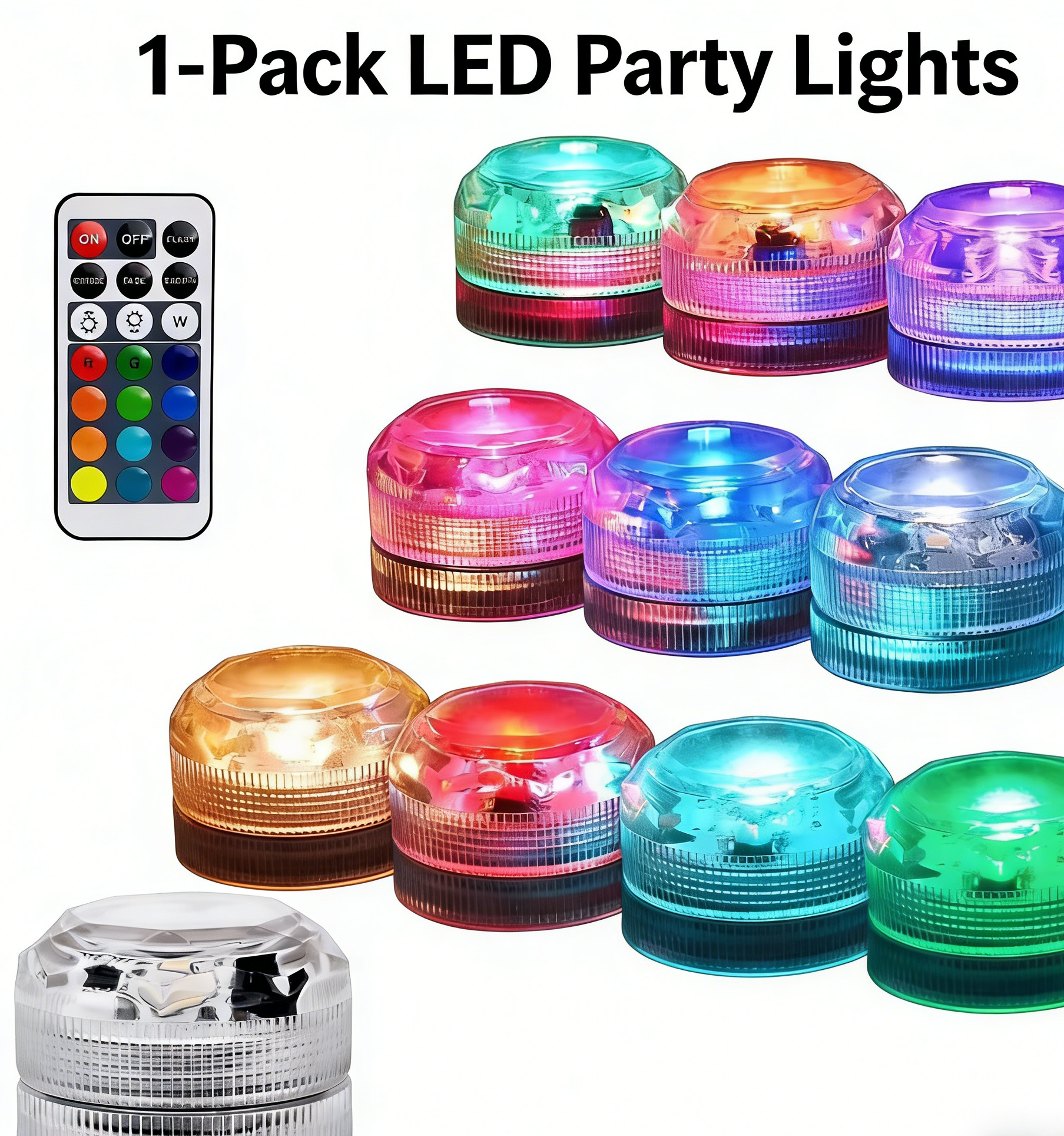 Waterproof LED Party Lights for Slush Machines - 13 Colors & 4 Modes ...