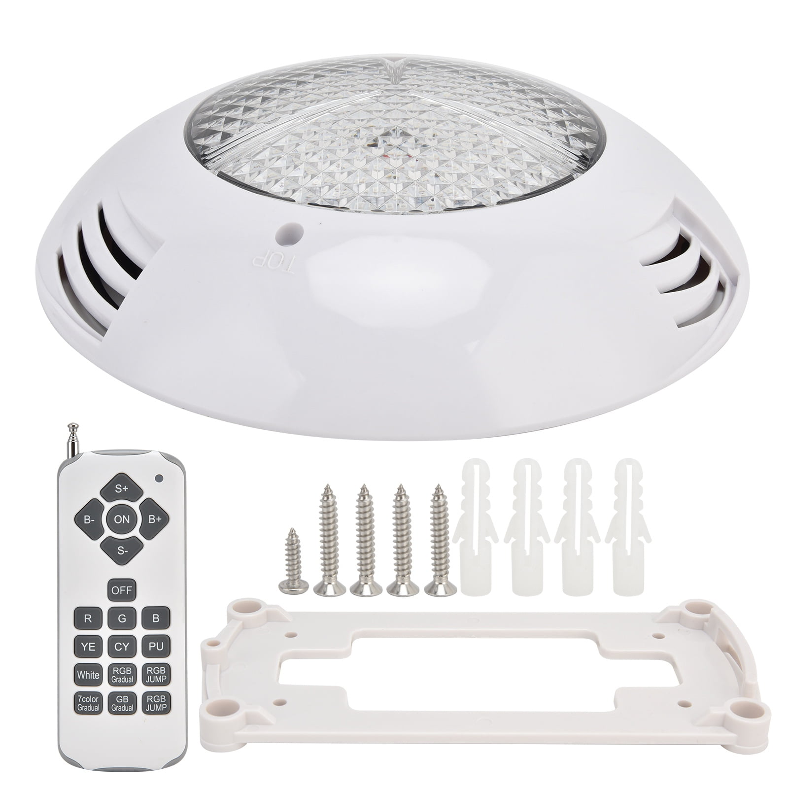 Waterproof LED Swimming Pool Light Underwater Wall Mounted Light RGB Remote Control Submersible ...