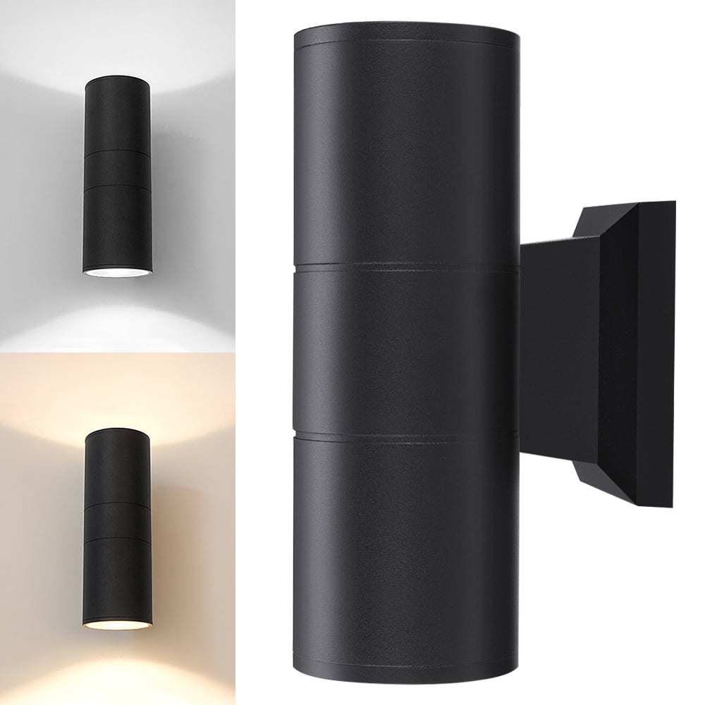 Waterproof LED Wall Light Up Down Wall Sconce Dual Head Outdoor Garden ...