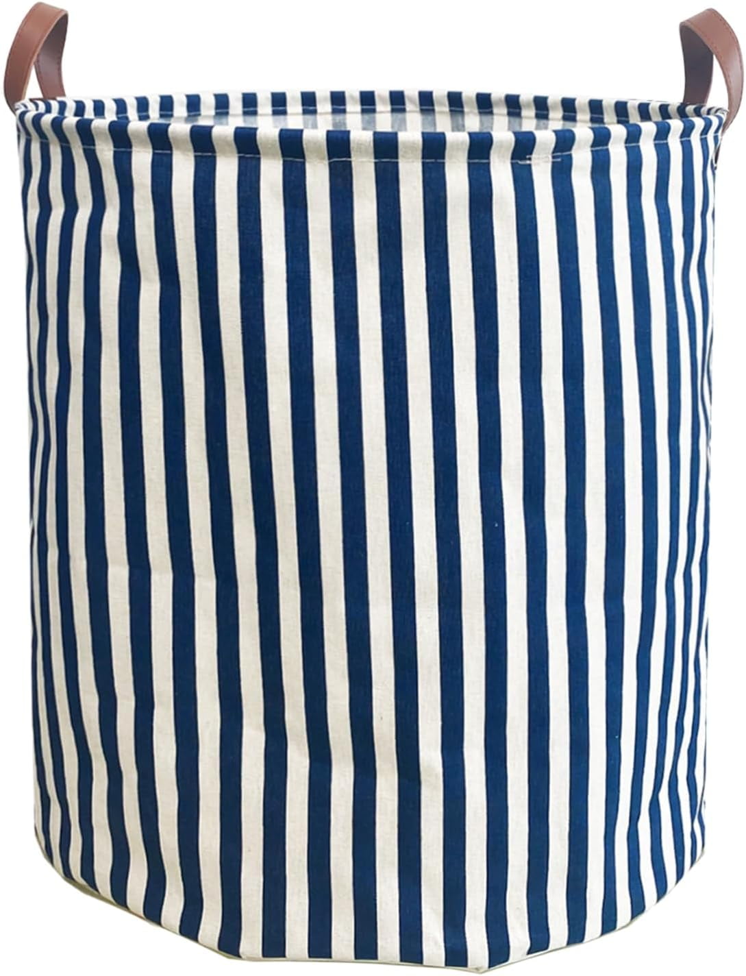 Waterproof Laundry Hamper Collapsible Laundry Basket Leather Handle ...