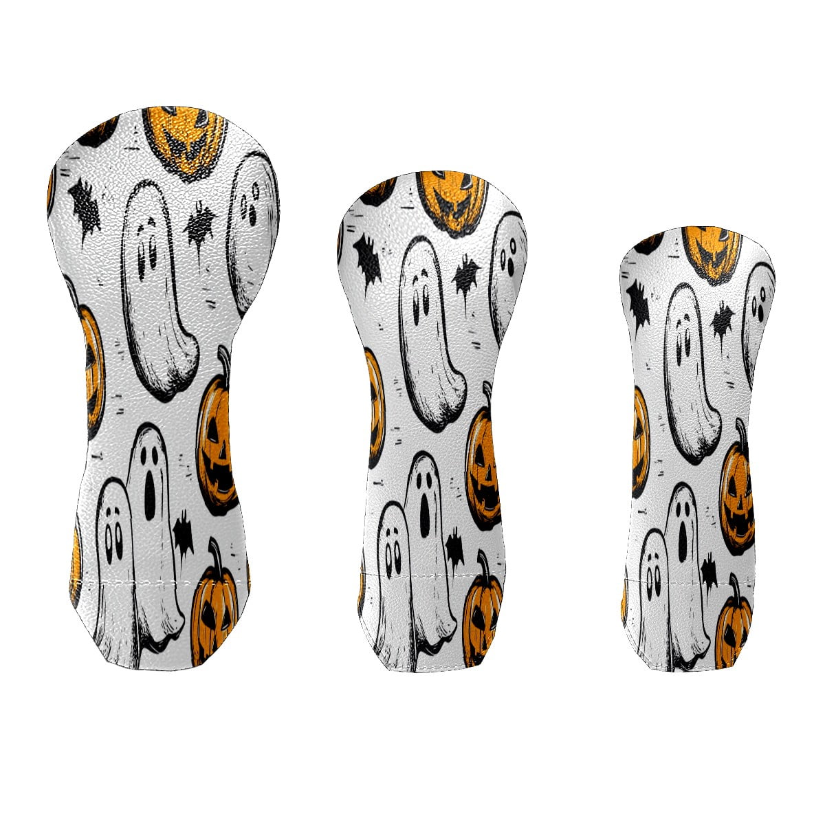 Waterproof Leather Golf Club Head Covers for Drivers Halloween Hand ...