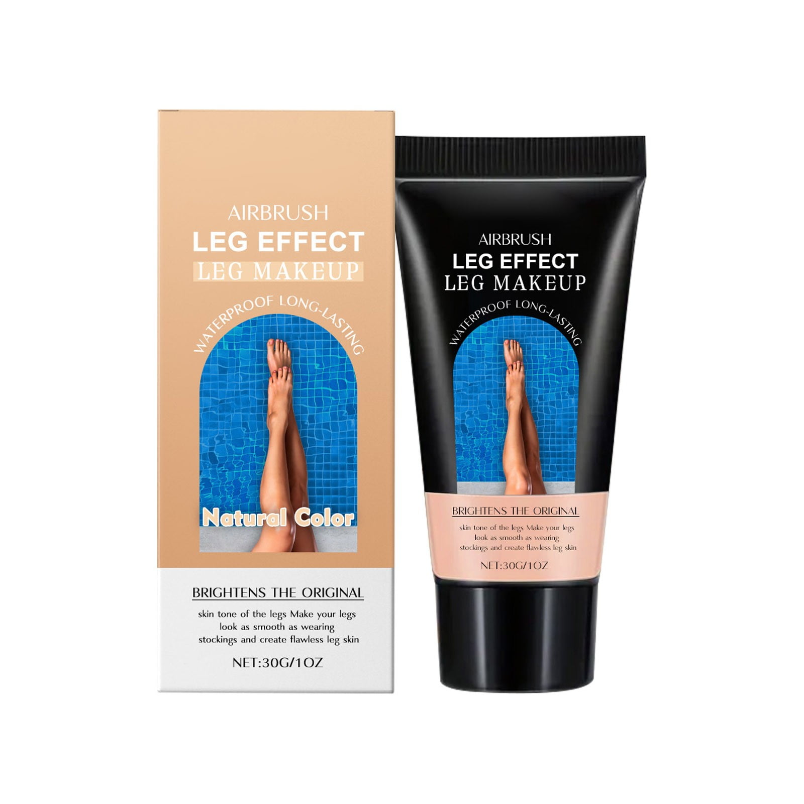 Waterproof Leg & Body Makeup - No Transfer, Covers Varicose Veins ...