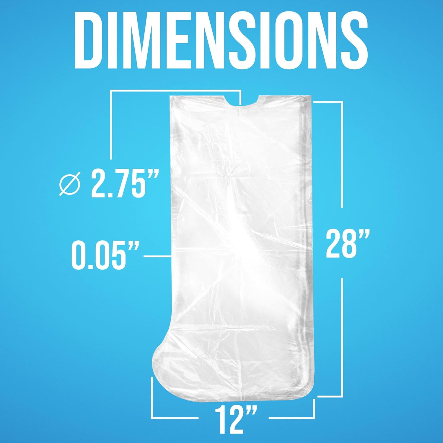 Waterproof Leg Cast Cover [Pack of 4], Leg Shower Protector After ...