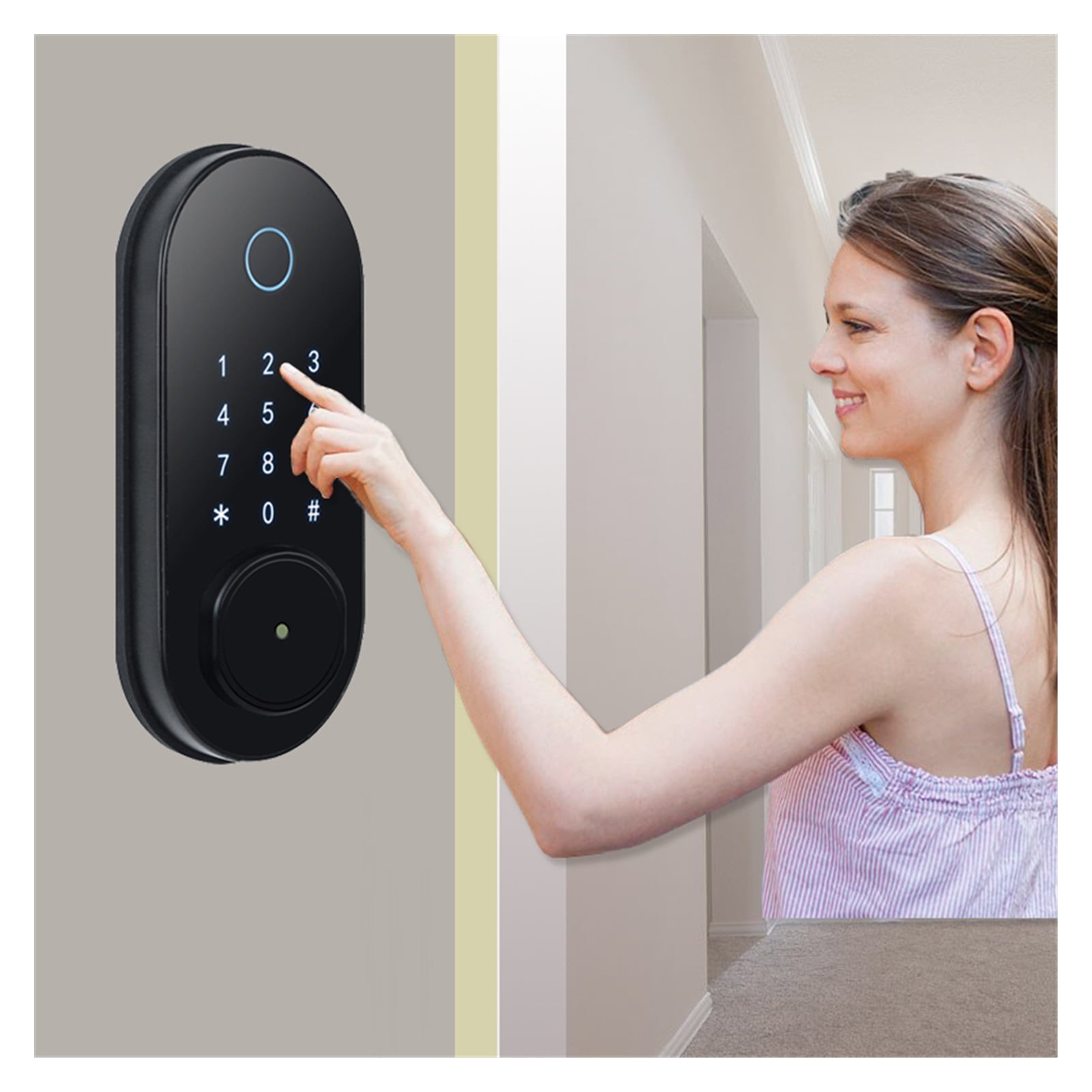 Waterproof Lock Biometric Fingerprint Security Intelligent Smart ...