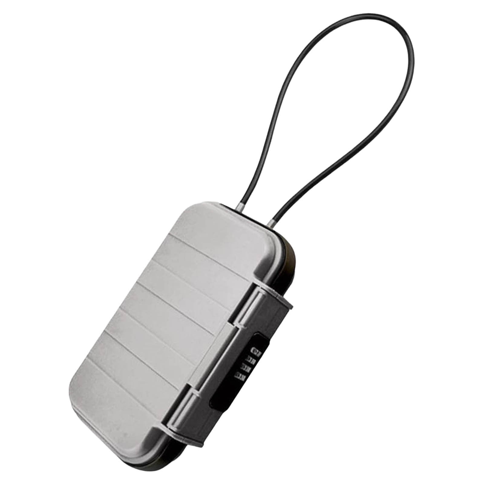 Waterproof Lock Box, Portable 4-Digit Combination Safe Boxes with ...