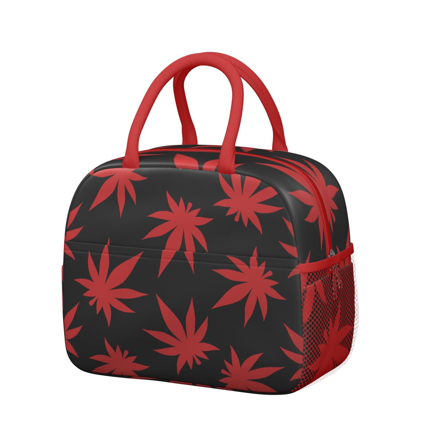 Waterproof Lunch Tote with Trippy Cannabis Leaf Design - Spacious ...