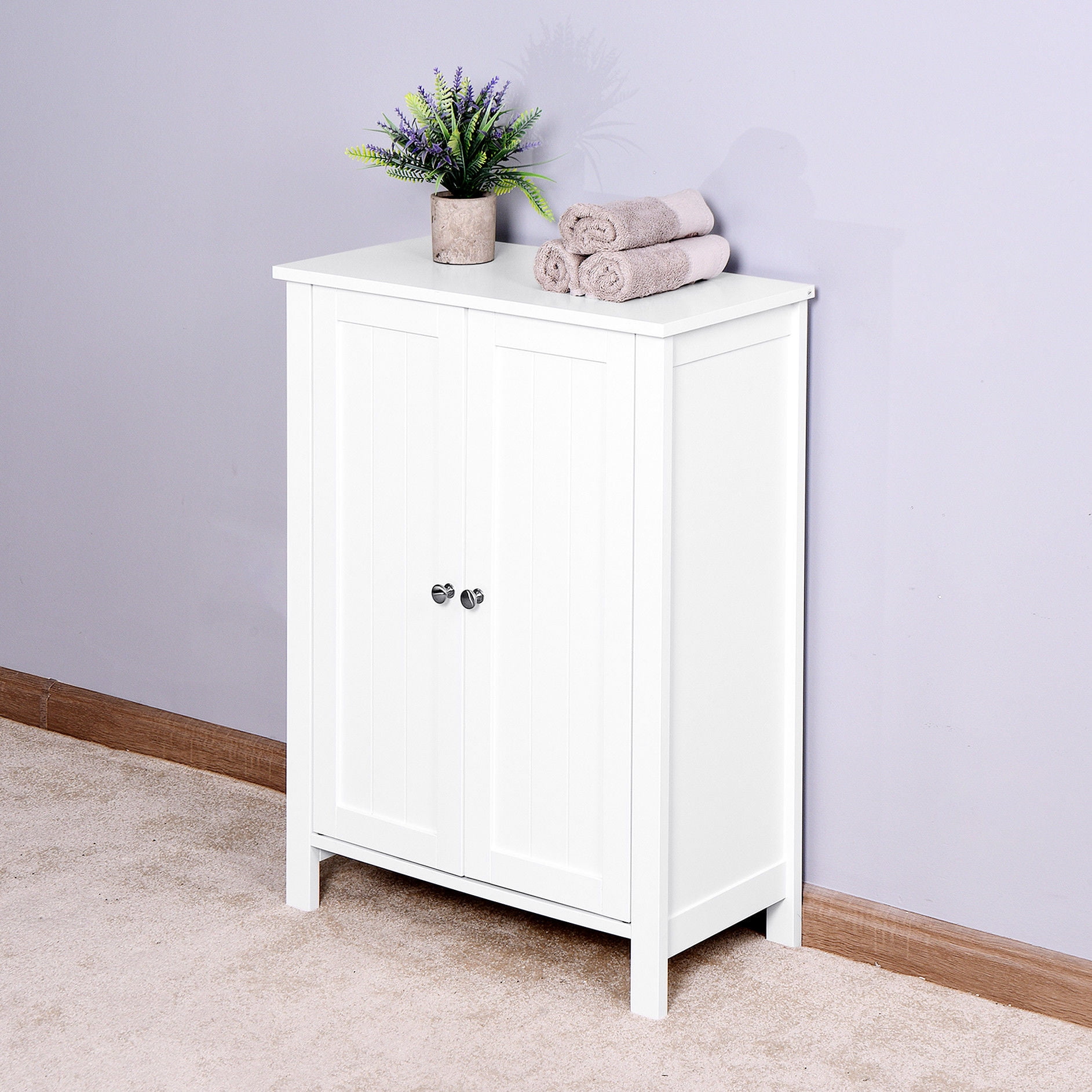 Waterproof MDF Storage Cabinet+Adjustable Shelves”-“Bathroom/Laundry ...
