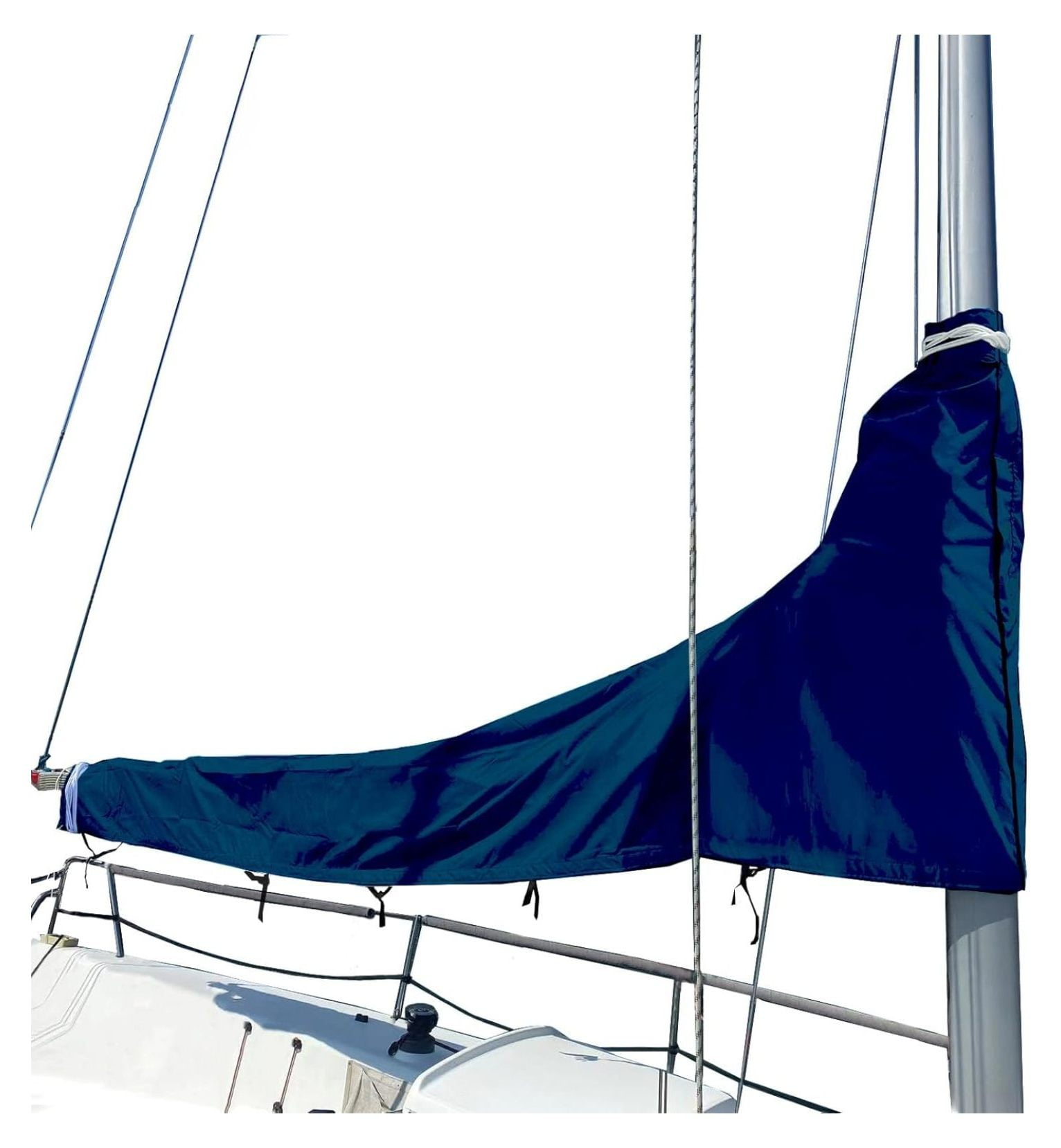 Waterproof Mainsail Cover, Heavy Duty 600D Sailboat Mainsail Cover UV ...
