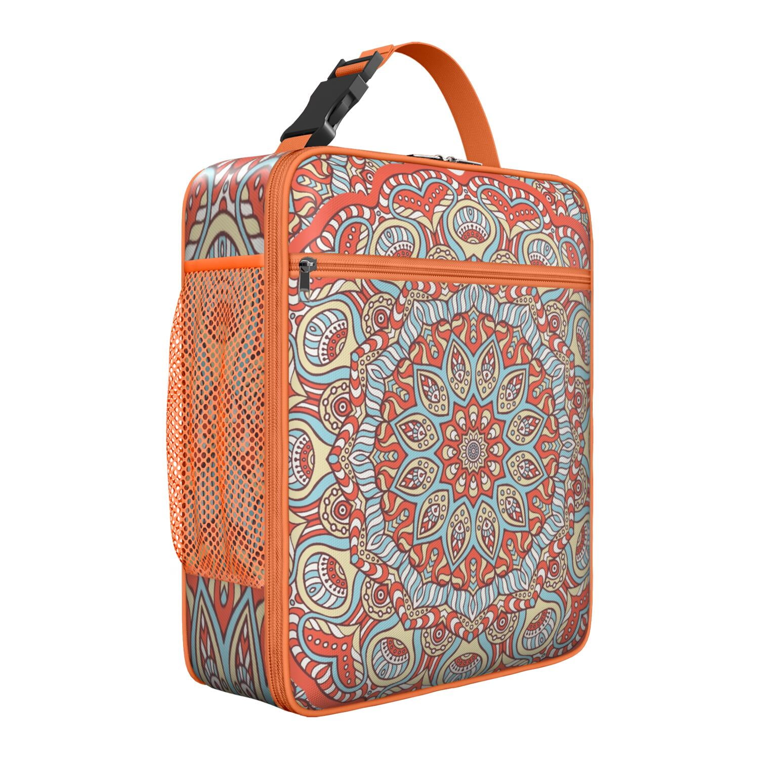 Waterproof Mandala Psychedelic Thermal Meal Bag – Insulated Portable ...