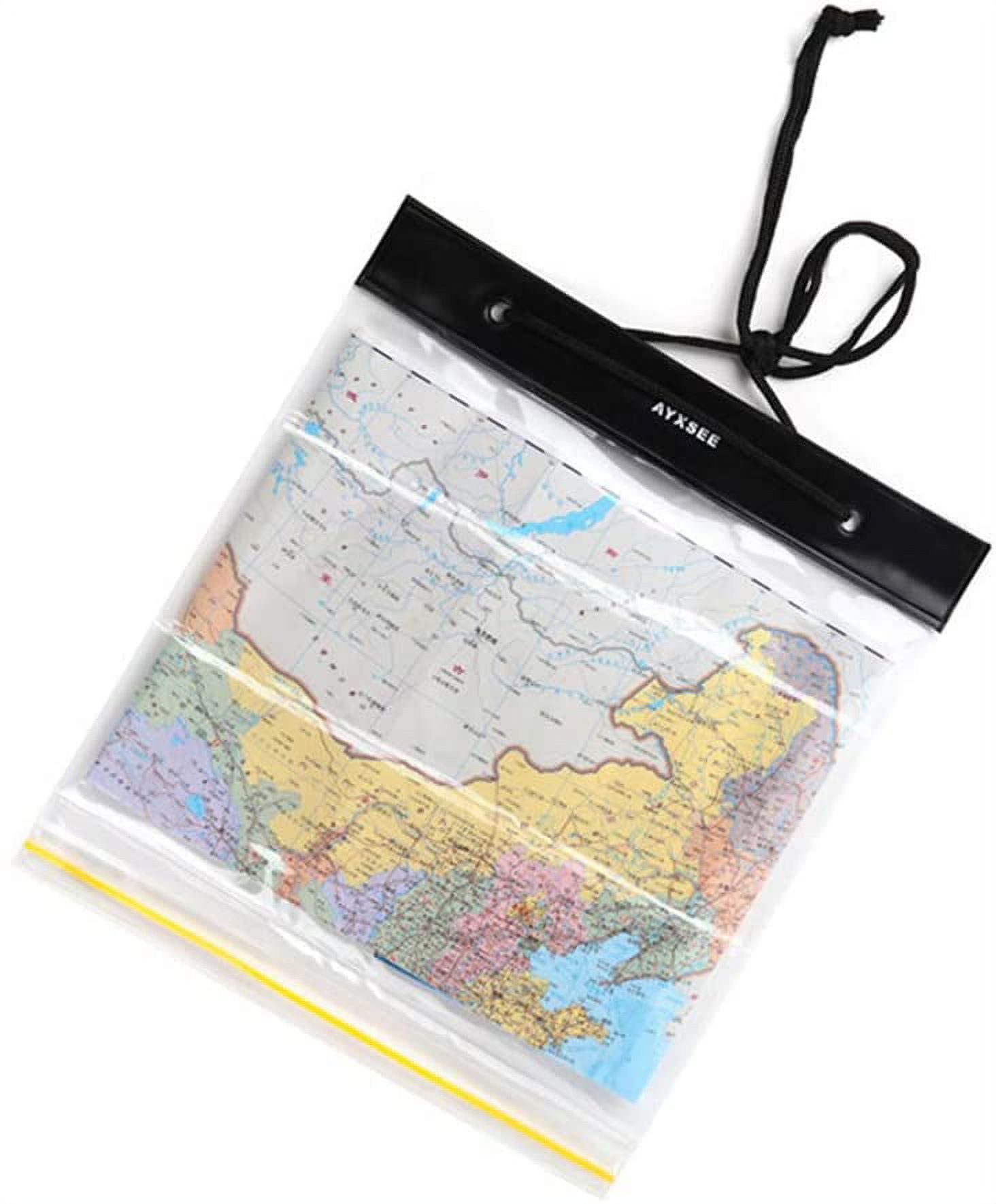 Waterproof Map Case Holder, Watertight Map Carrier, Transparent Dry Bag ...