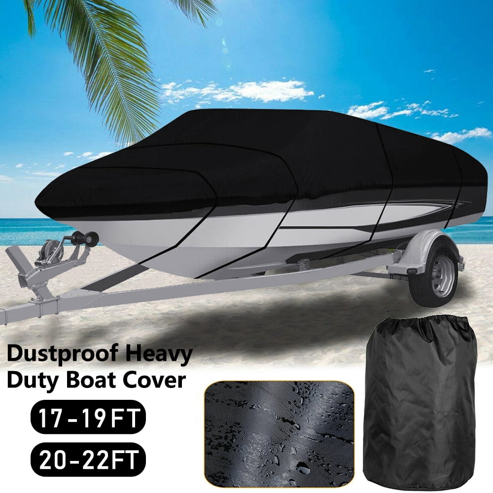 Waterproof Marine Cover, Heavy Duty Boat Cover Trailerable Fishing Ski ...