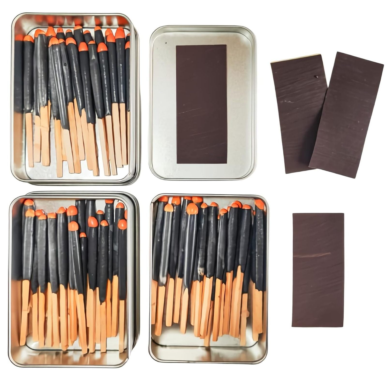 Waterproof Matches Survival Kit - Fire Starter with Tinder - Emergency ...