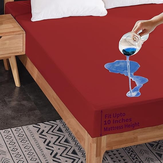 Waterproof Mattress Protector Full Size - Cooling Bamboo Rayon, 3D Air ...