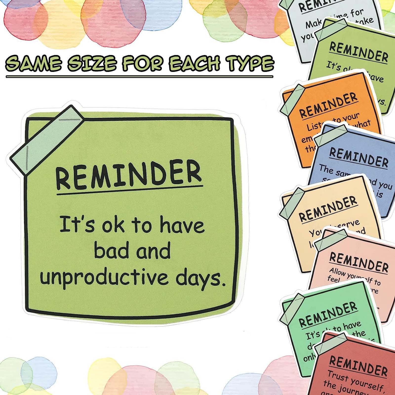 Waterproof Mental Health Reminder Stickers Positive Mental Stickers ...